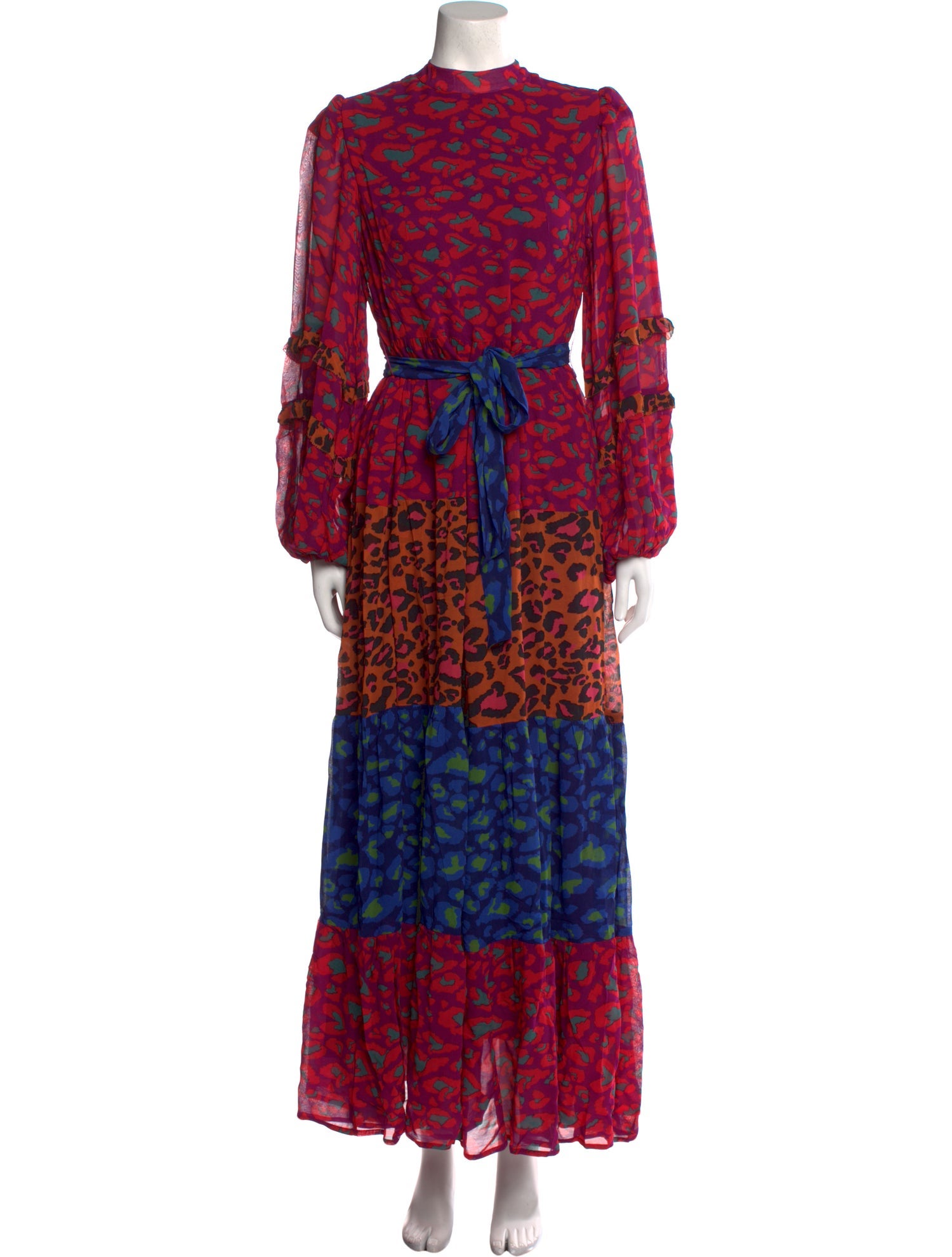 Farm Rio Animal Print Long Dress w/ Tags - Purple Dresses, Clothing ...