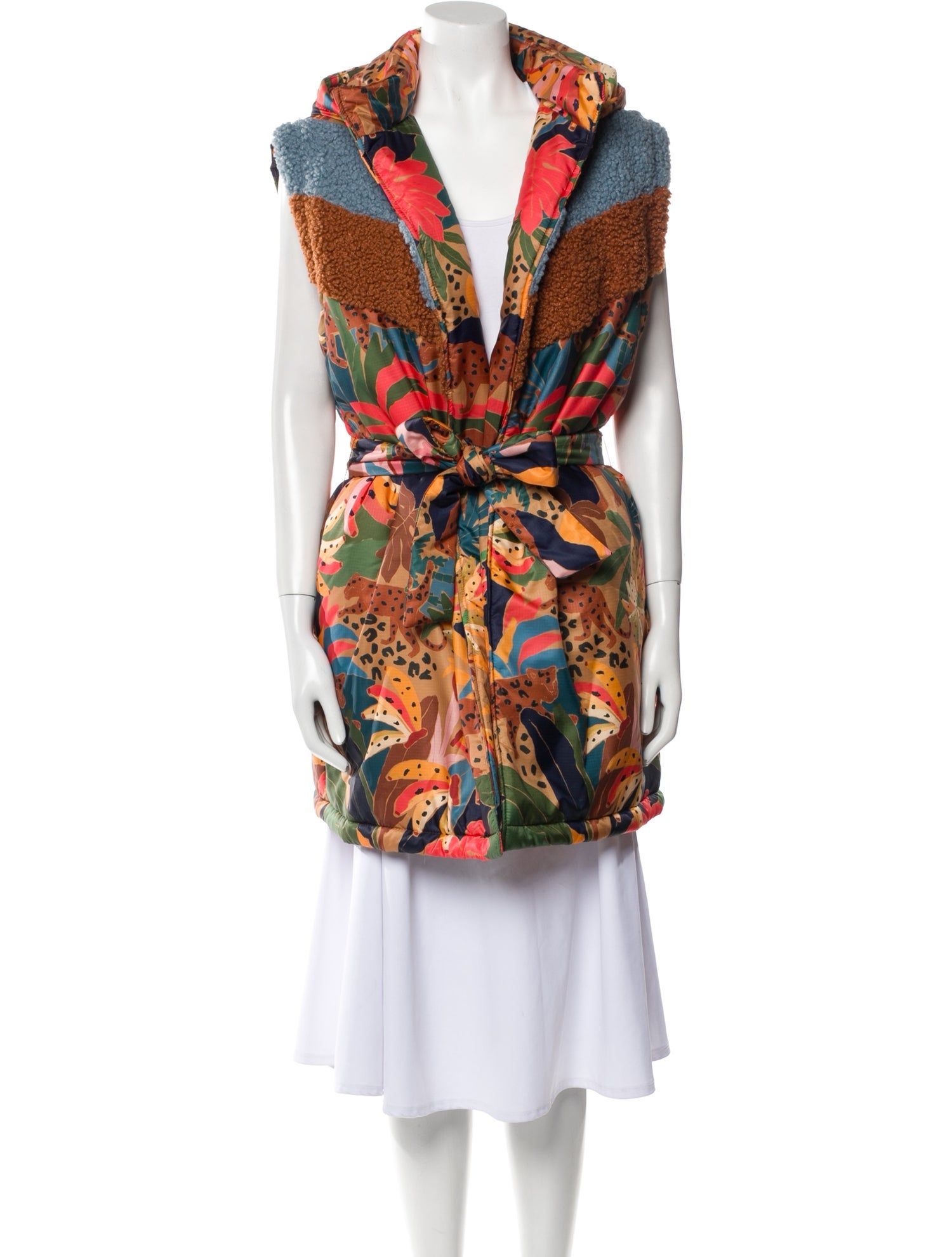 Farm Rio Printed Vest - Jackets, Clothing - WFARM50587 | The RealReal