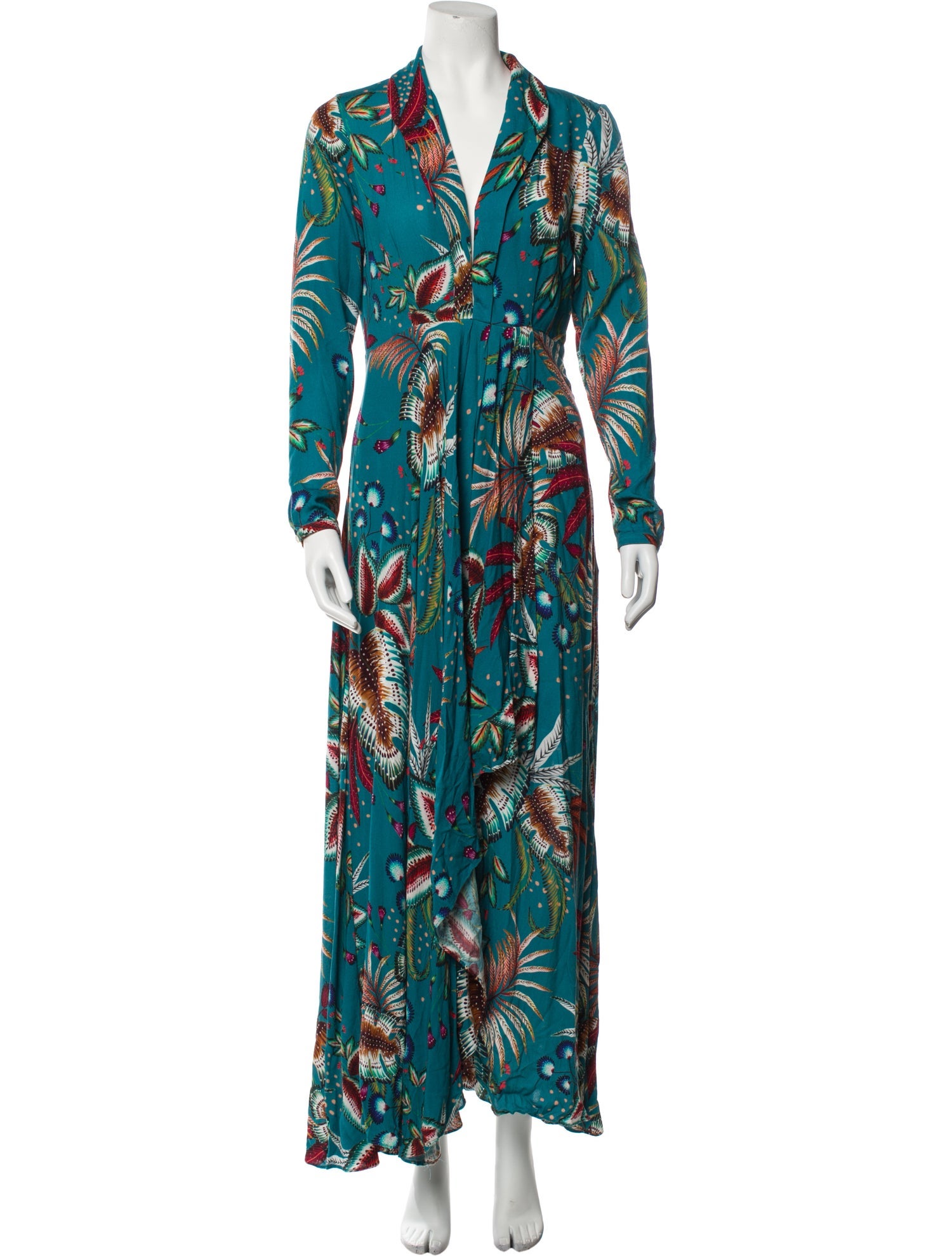 Camilla Silk Long Dress w/ Tags - Blue Dresses, Clothing - W1839243 ...