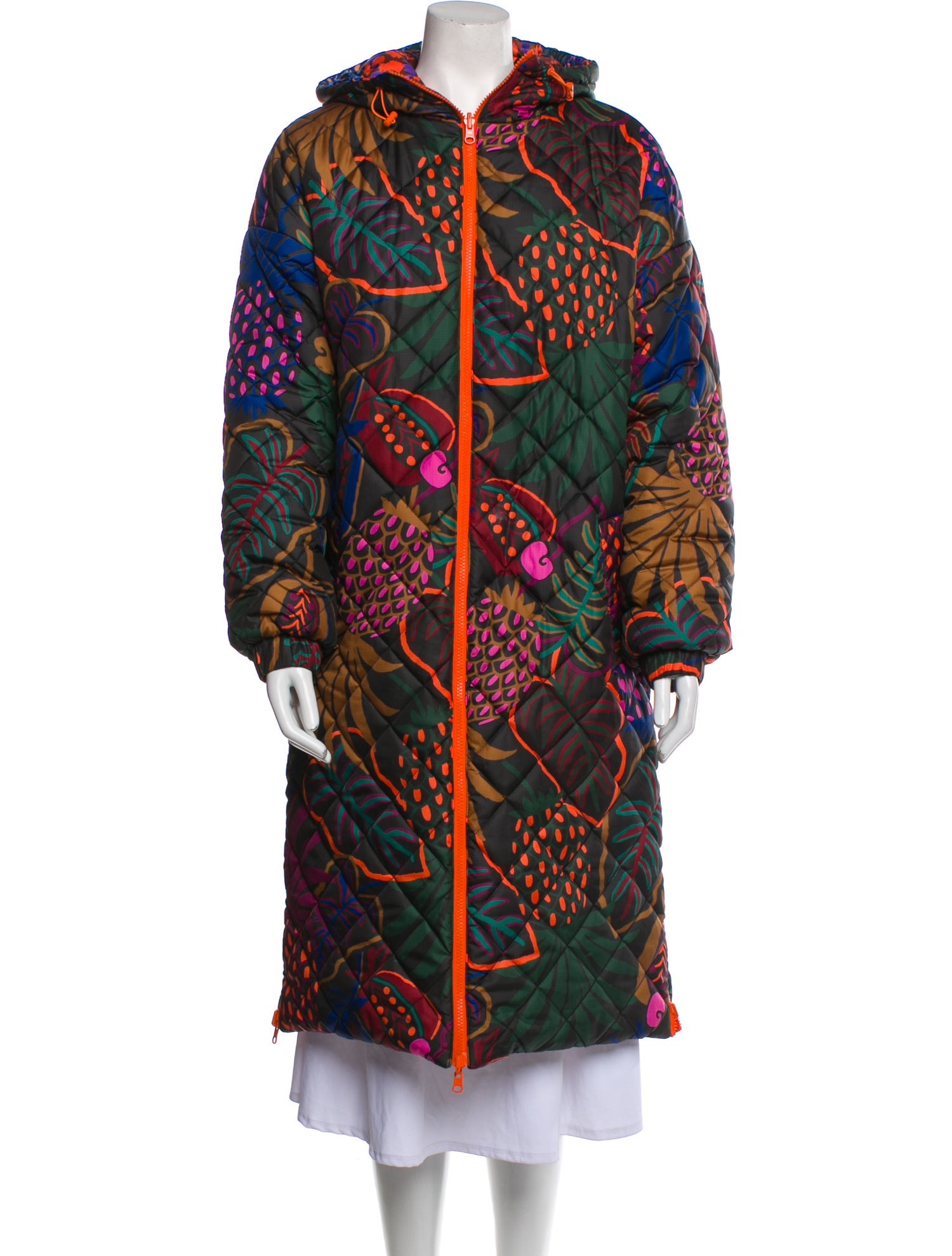 Farm Rio Floral Print Coat - Black Coats, Clothing - WFARM57237 | The ...