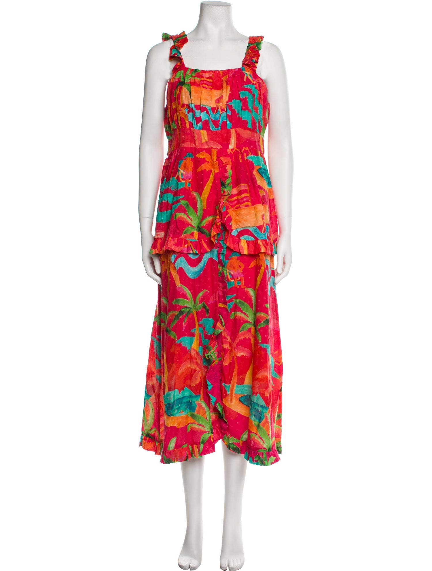 Beulah London Beulah Silk Long Dress - Green Dresses, Clothing ...