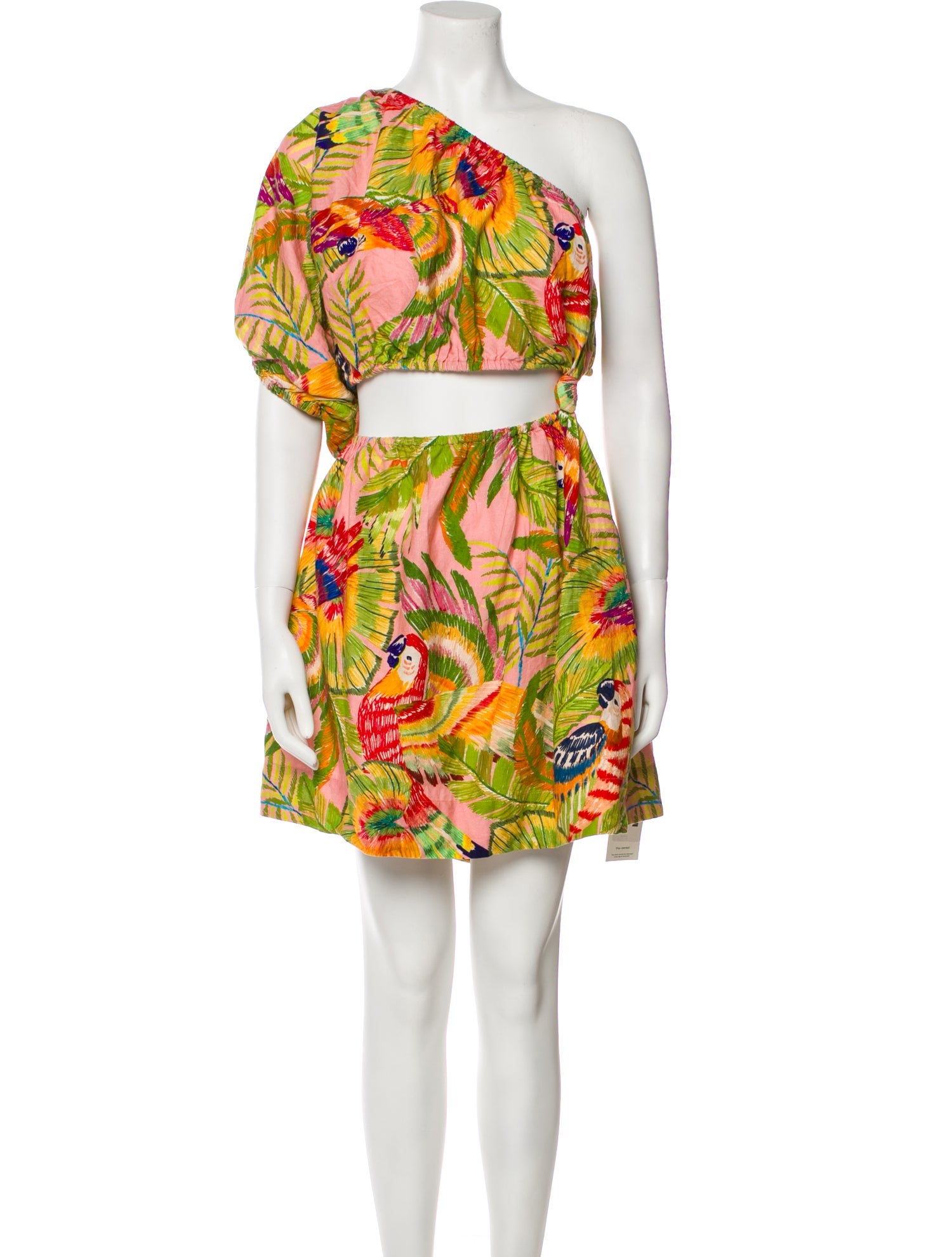 Farm Rio Floral Print Mini Dress - Red Dresses, Clothing - WFARM54915 ...
