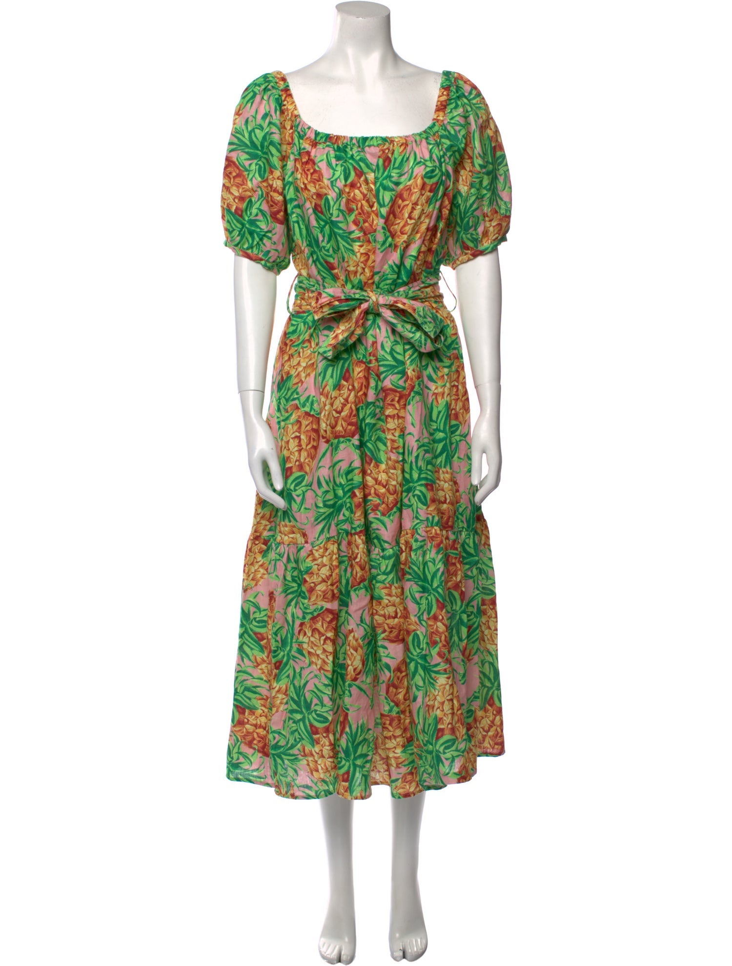 Beulah London Beulah Silk Long Dress - Green Dresses, Clothing ...