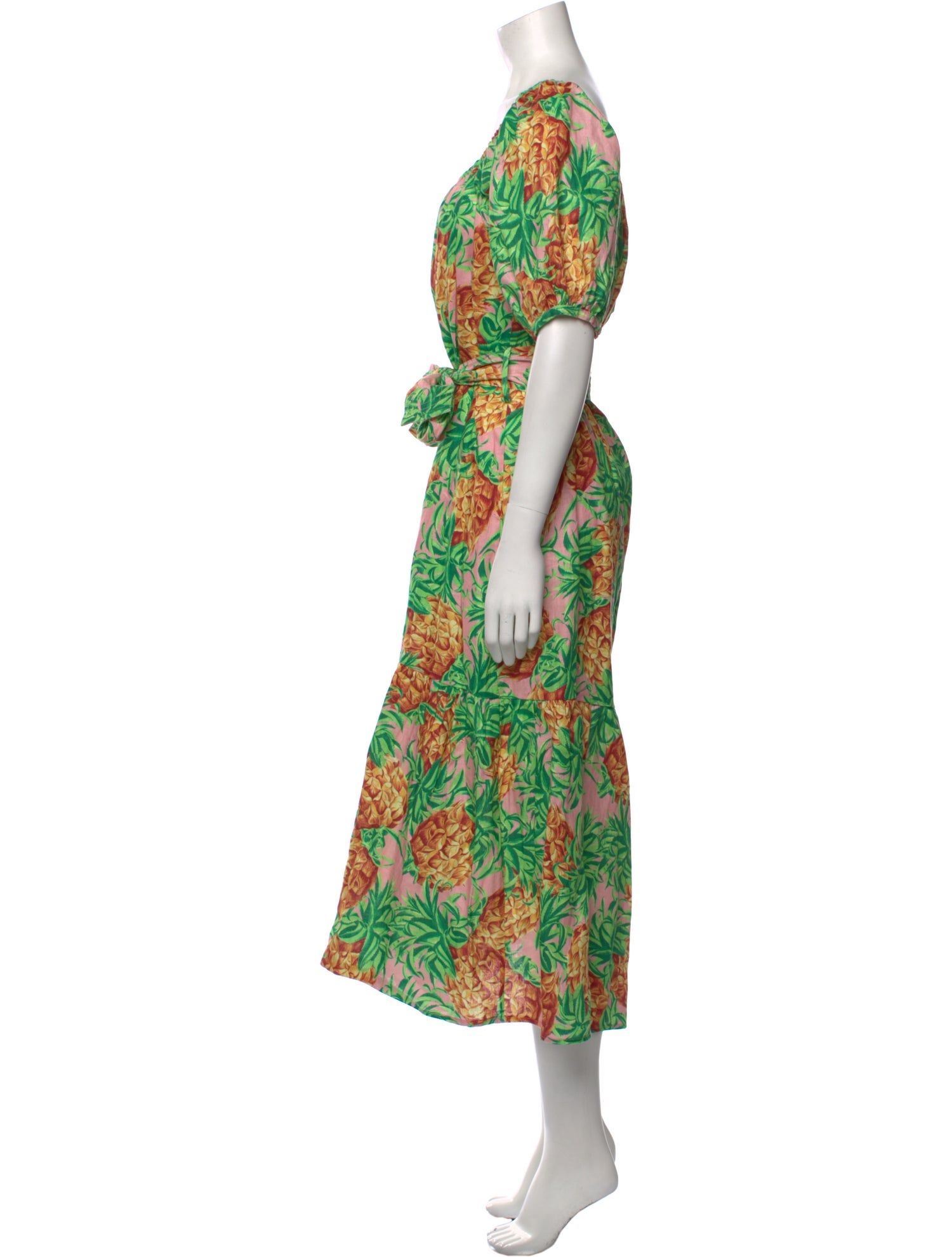 Beulah London Beulah Silk Long Dress - Green Dresses, Clothing ...