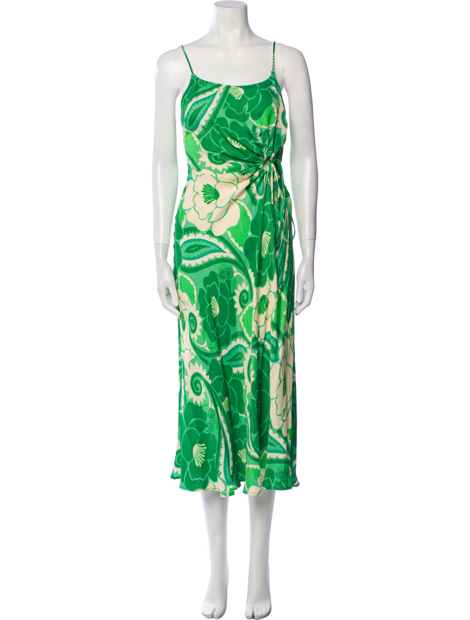 Farm Rio Printed Midi Length Dress - Green Dresses, Clothing ...