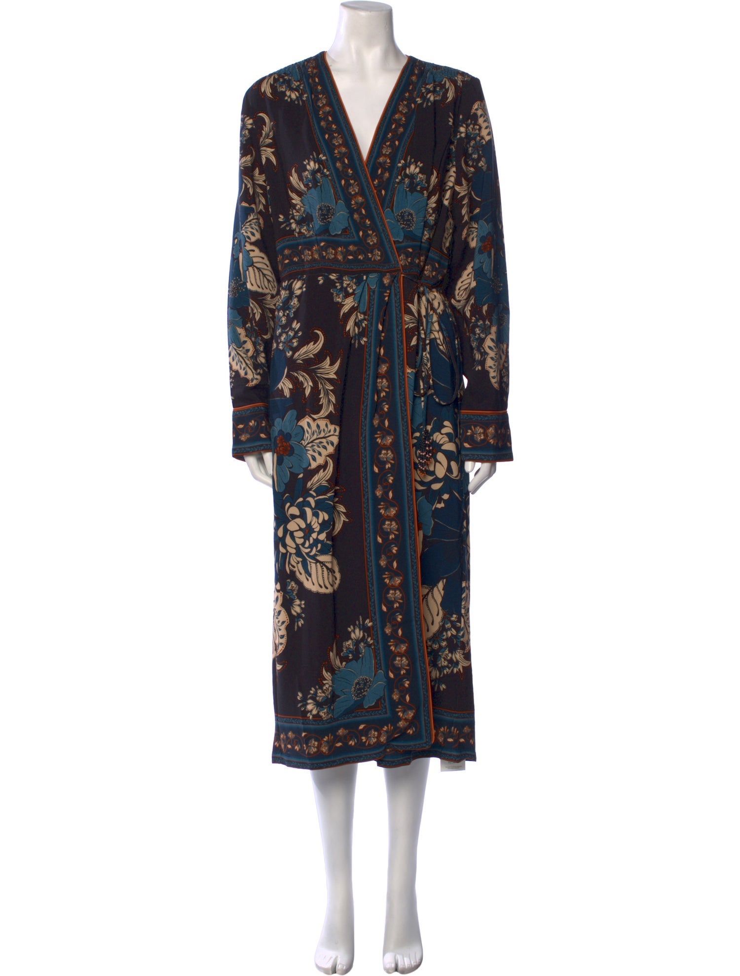 Farm Rio Printed Midi Length Dress w/ Tags - Black Dresses, Clothing ...