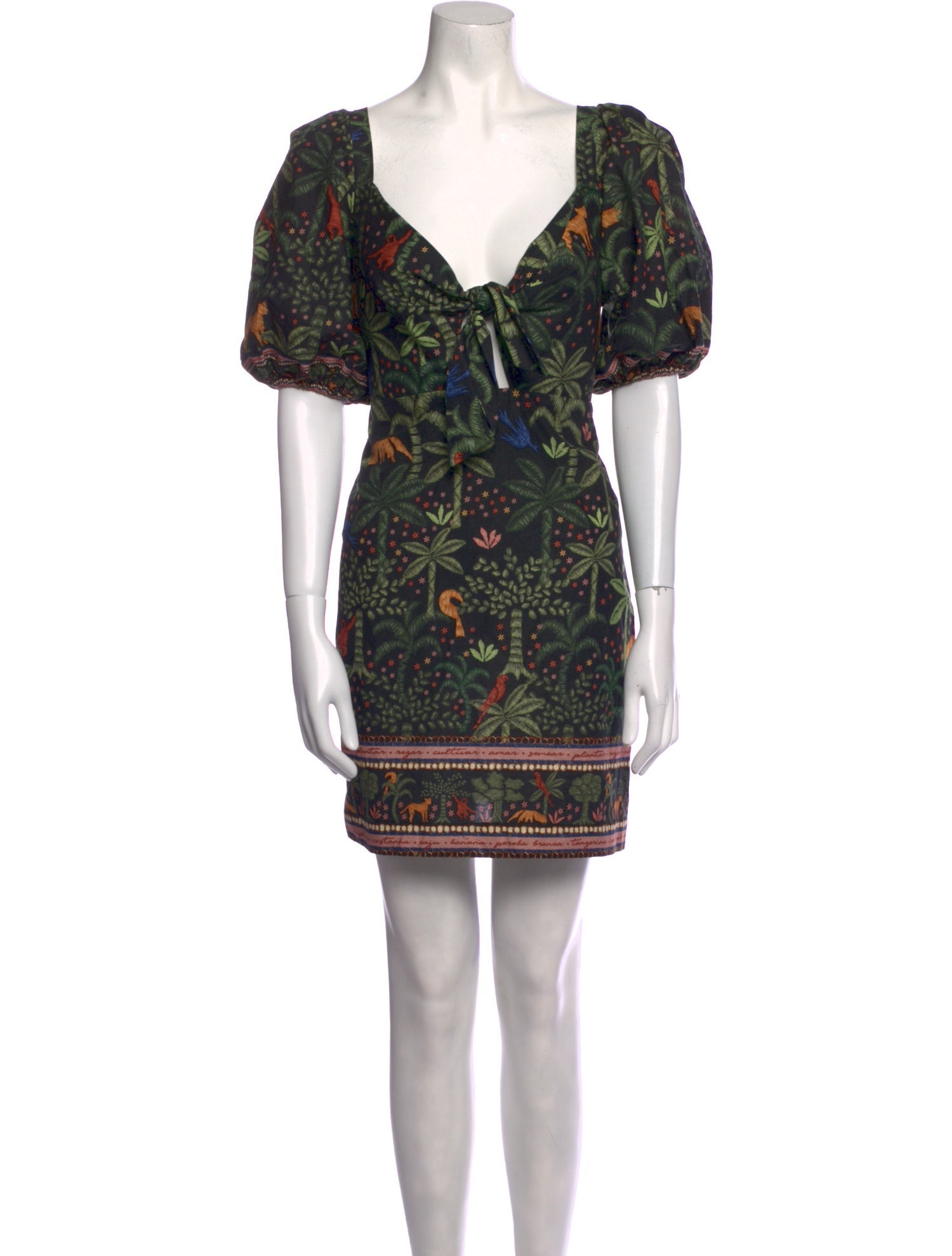 Farm Rio Printed Mini Dress - Black Dresses, Clothing - WFARM71963 ...