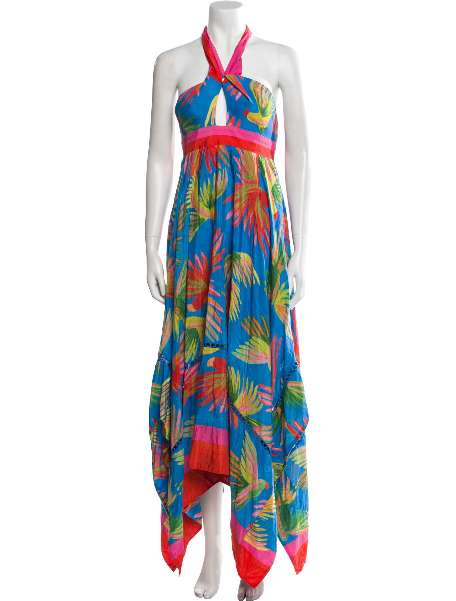 Farm Rio Printed Midi Length Dress w/ Tags - Orange Dresses, Clothing ...