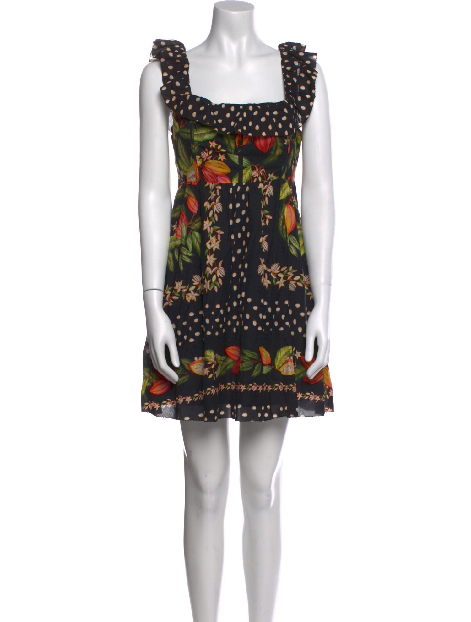 Farm Rio Printed Mini Dress - Black Dresses, Clothing - WFARM77001 ...