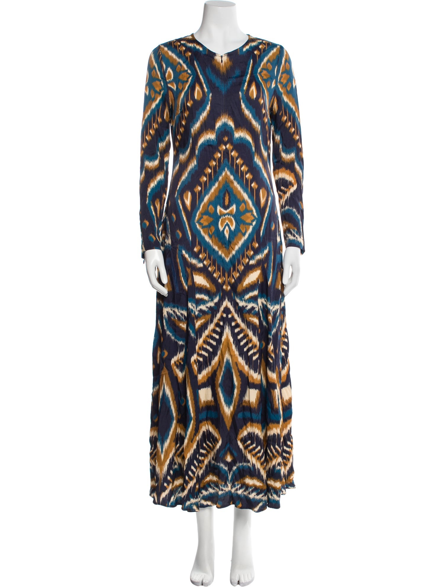 Farm Rio Printed Long Dress w/ Tags - Blue Dresses, Clothing ...