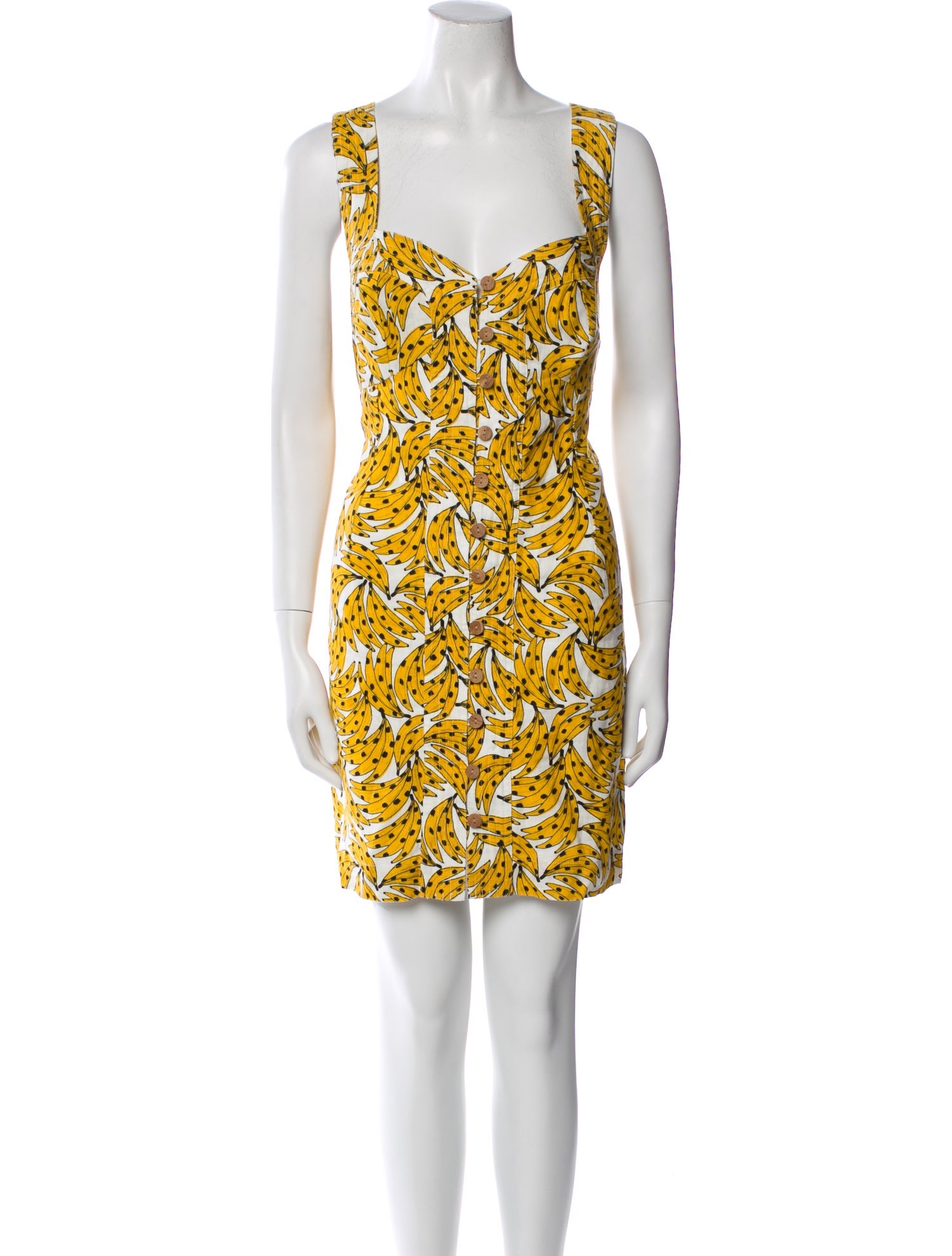 Farm Rio Linen Mini Dress - Neutrals Dresses, Clothing - WFARM77836 ...