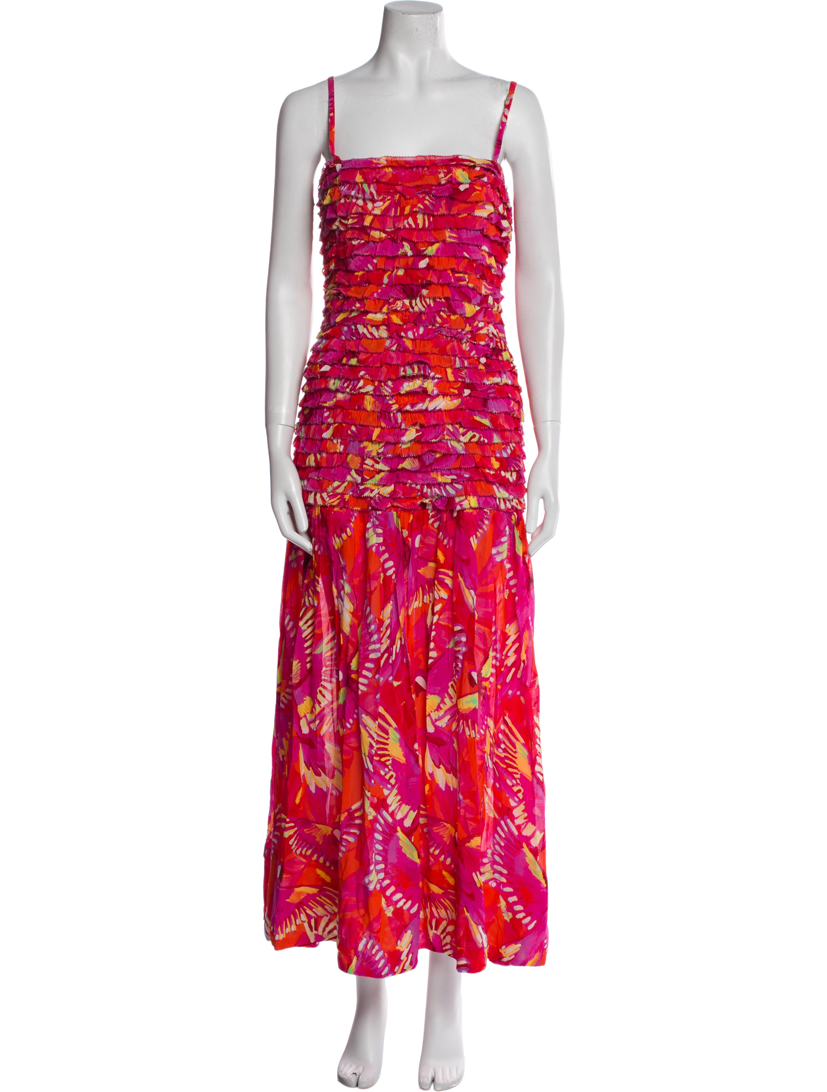 Farm Rio Floral Print Long Dress w/ Tags - Dresses, Clothing ...
