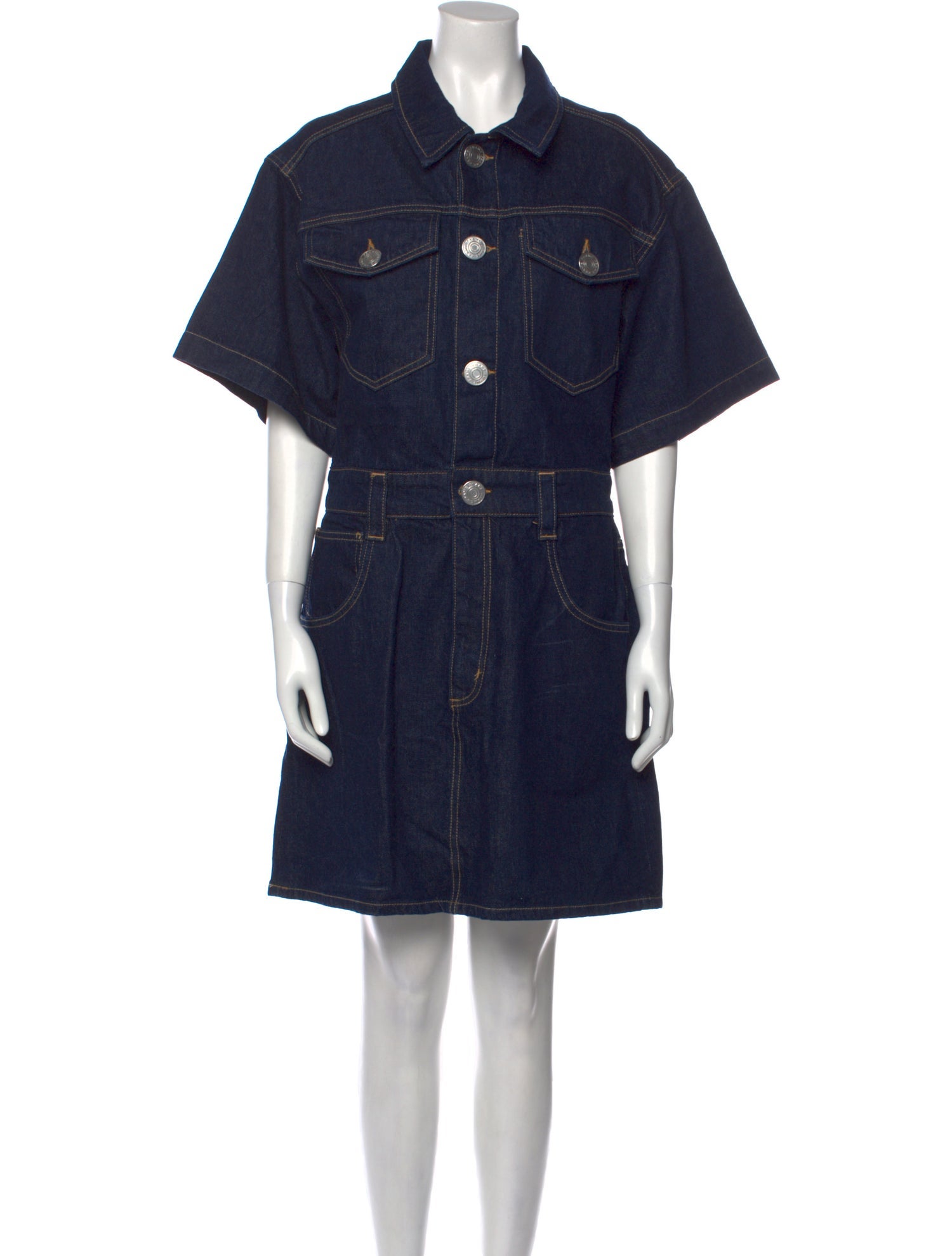 FRAME Mini Dress - Blue Dresses, Clothing - WFD190415 | The RealReal