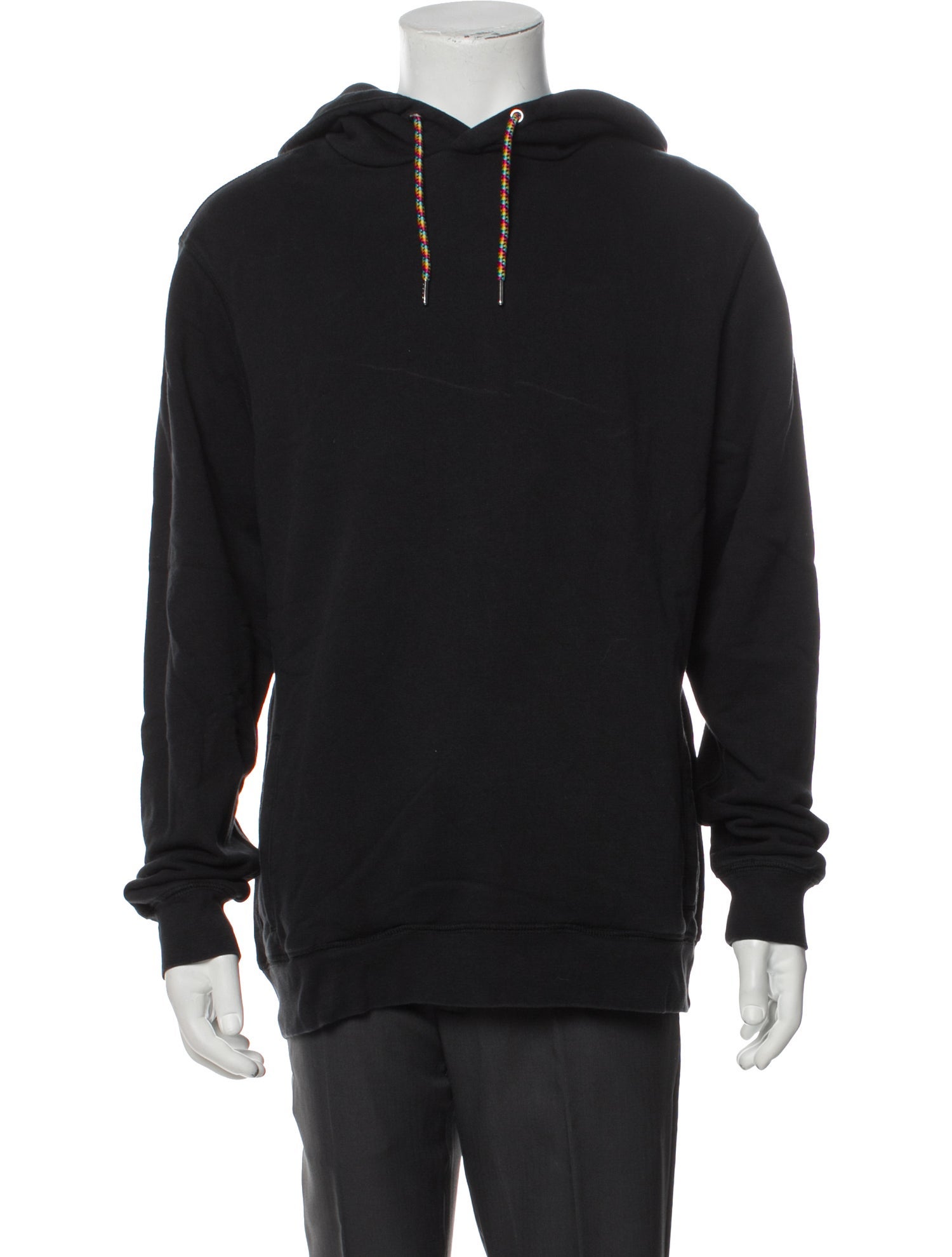 FRAME Crew Neck Long Sleeve Hoodie - Black Sweatshirts & Hoodies ...