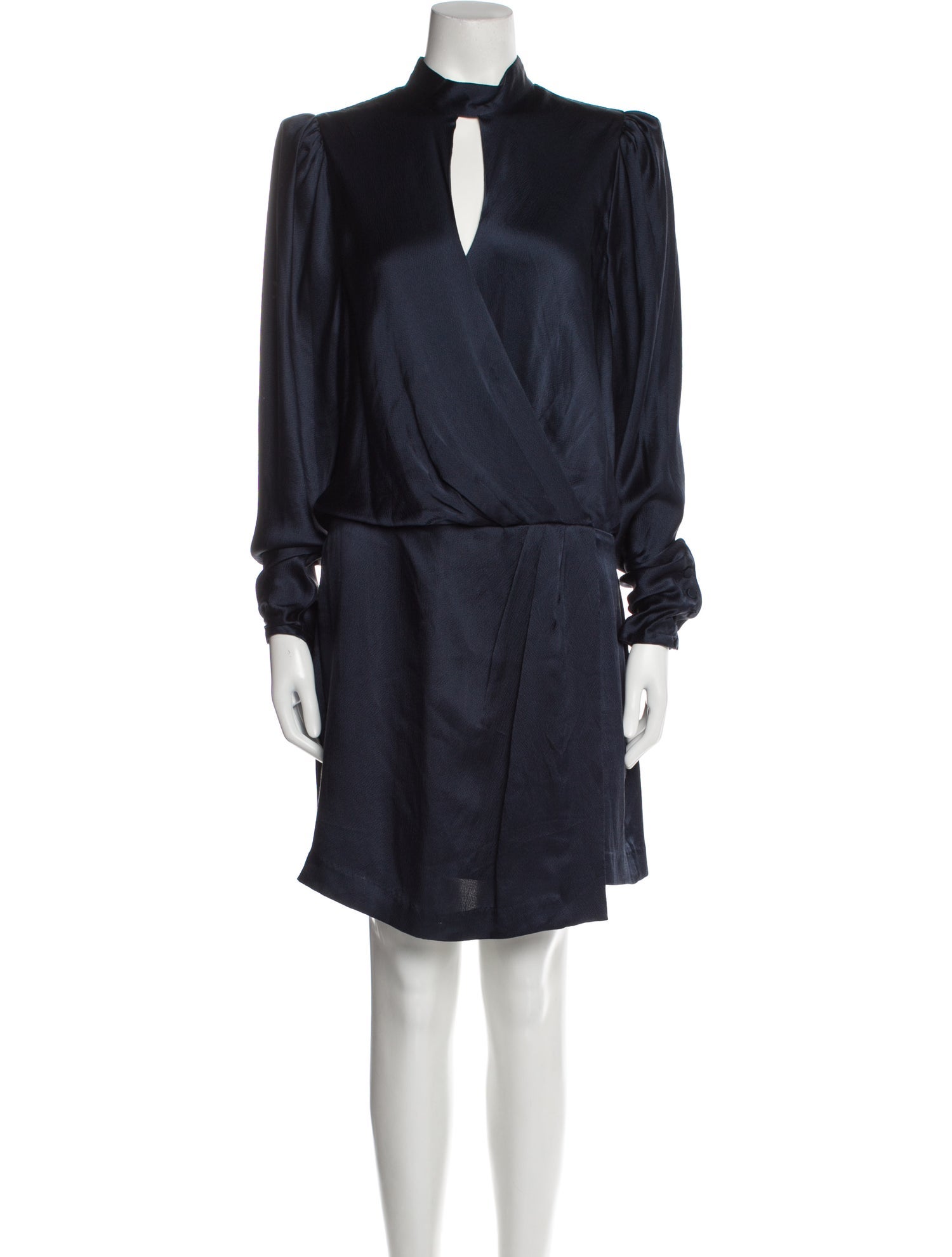 FRAME Silk Mini Dress w/ Tags - Blue Dresses, Clothing - WFD211547 ...