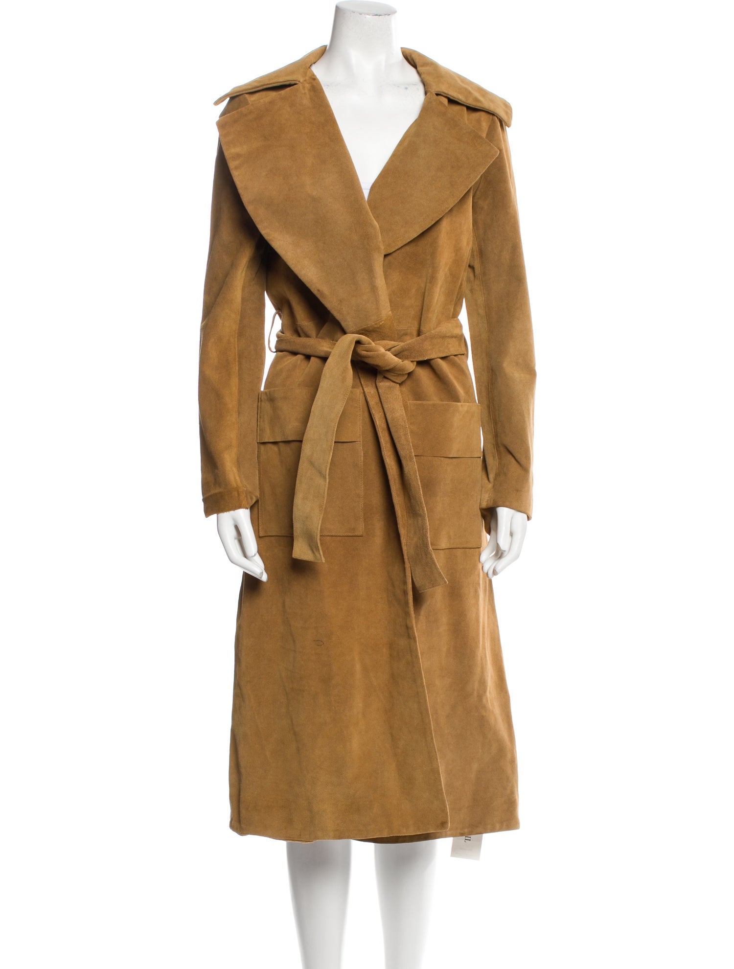 FRAME Leather Trench Coat - Brown Coats, Clothing - WFD212458 | The ...