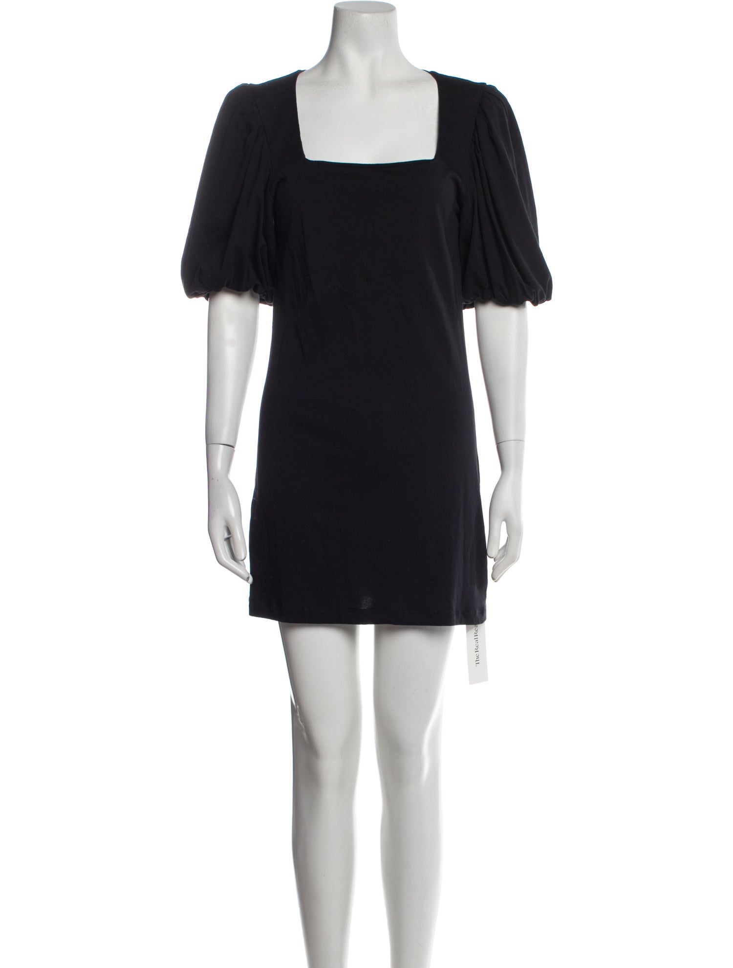 FRAME Square Neckline Mini Dress - Black Dresses, Clothing - WFD212996 ...