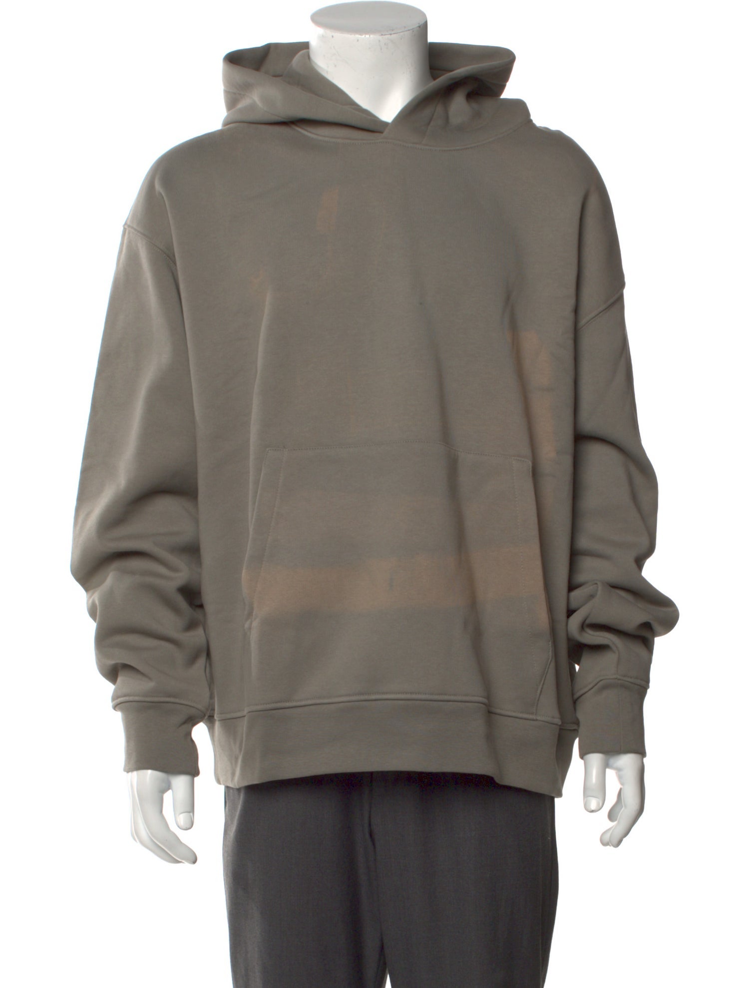 FRAME Crew Neck Long Sleeve Hoodie - Grey Sweatshirts & Hoodies ...