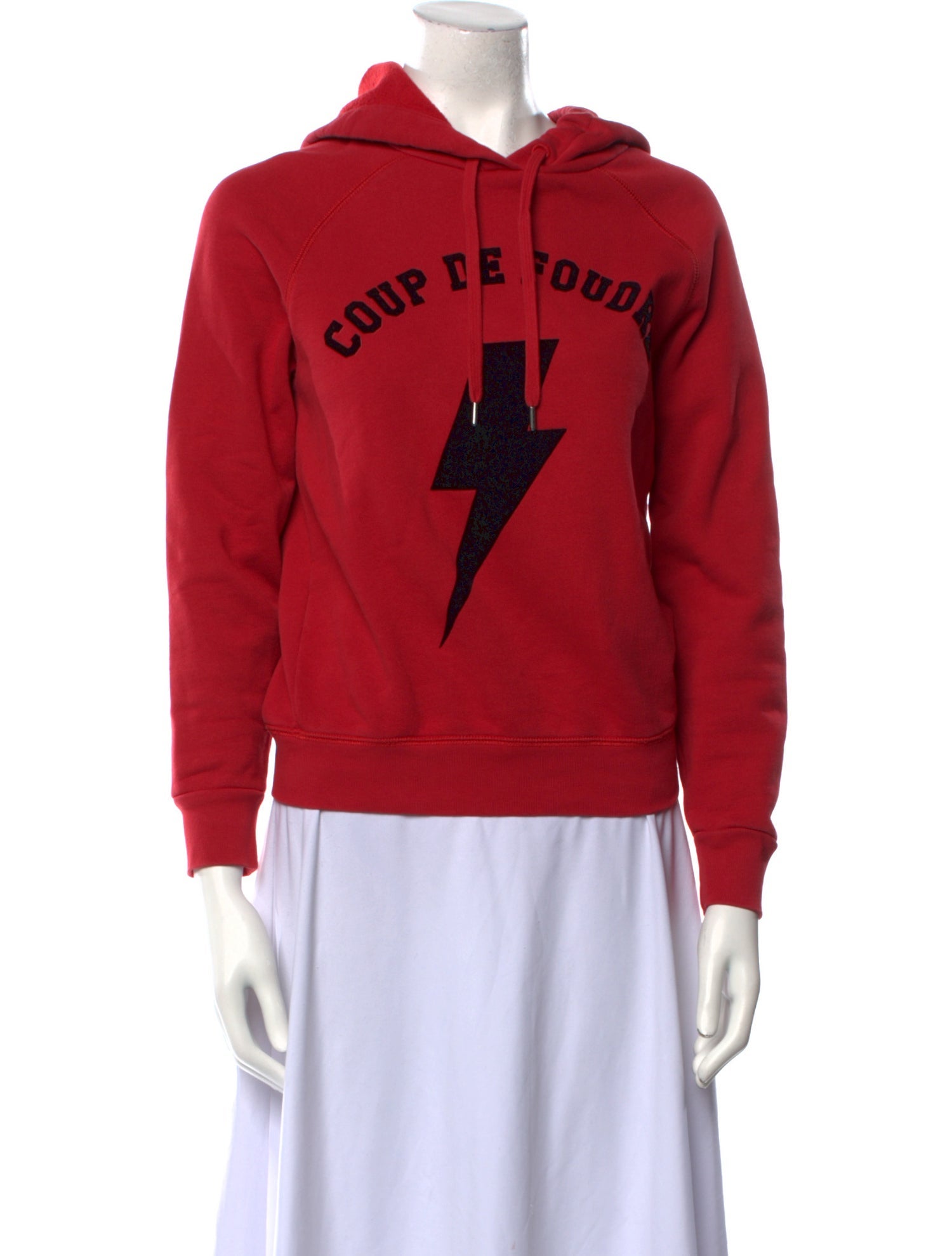 FRAME Graphic Print Crew Neck Sweatshirt - Red Tops, Clothing ...