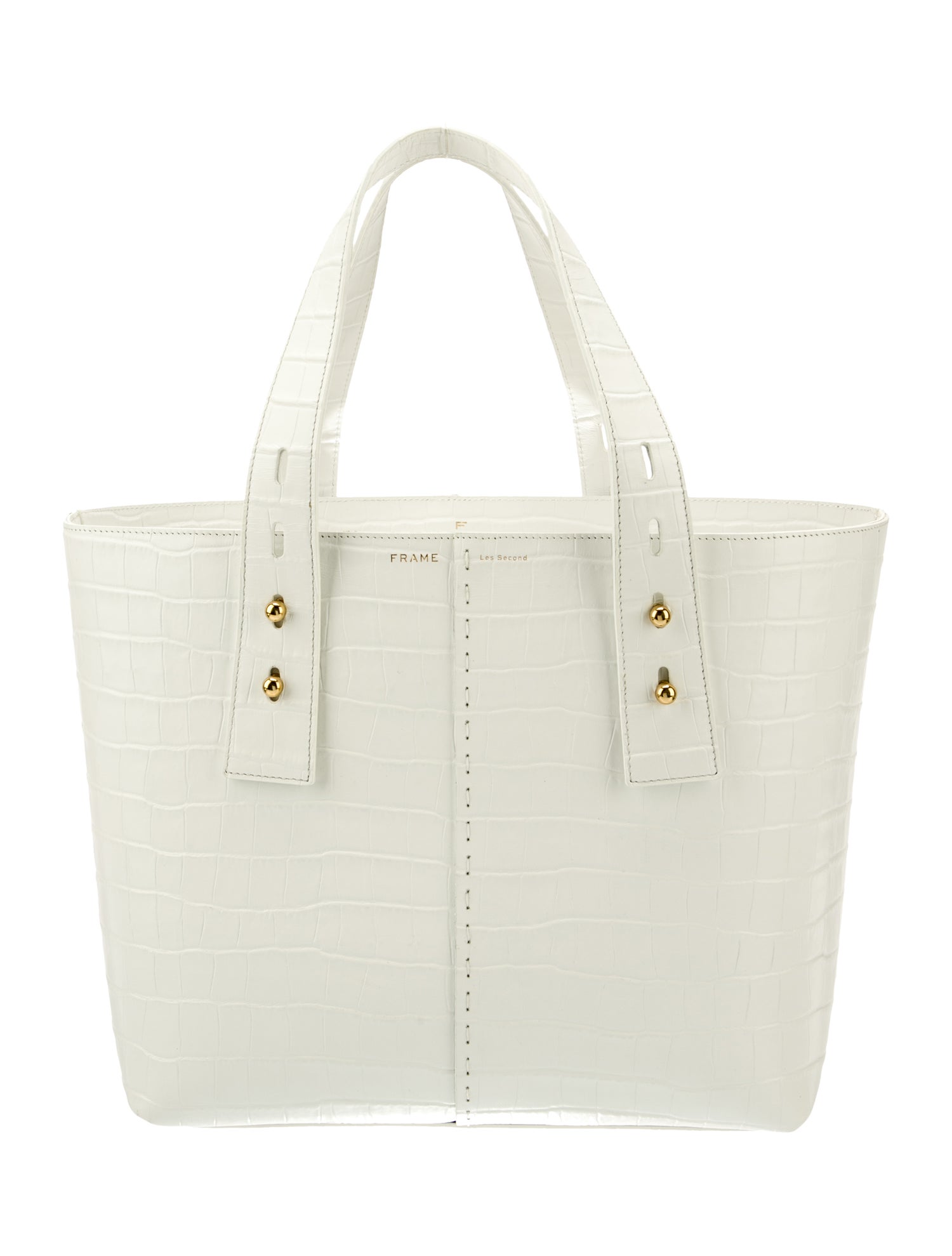 FRAME Leather Tote - White Totes, Handbags - WFD231573 | The RealReal