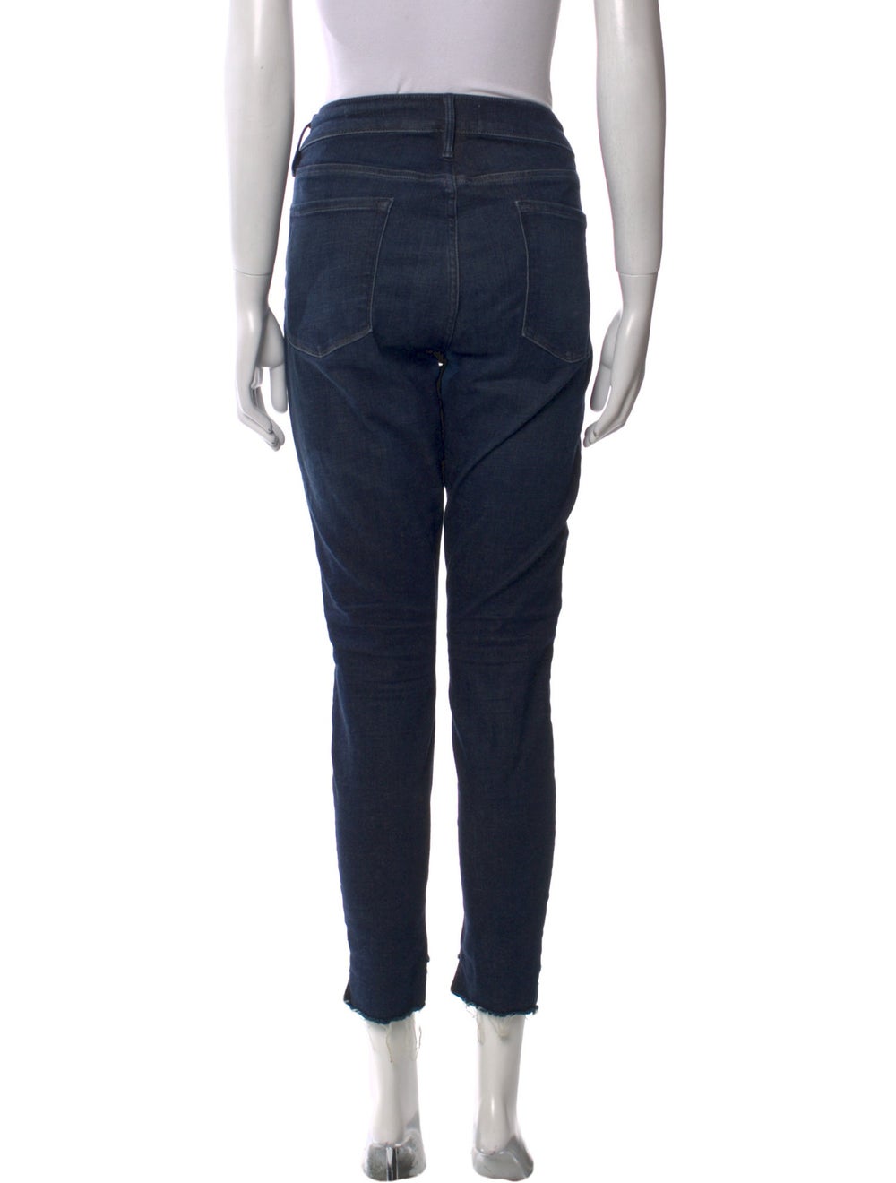 FRAME Skinny Leg Pants - Blue, 9.5" Rise Pants, Clothing - WFD251506 ...