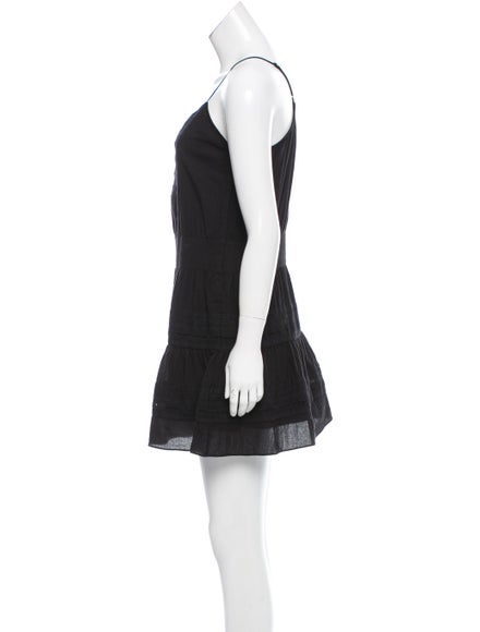 FRAME Frame Denim Embroidered Mini Dress - Black Dresses, Clothing ...