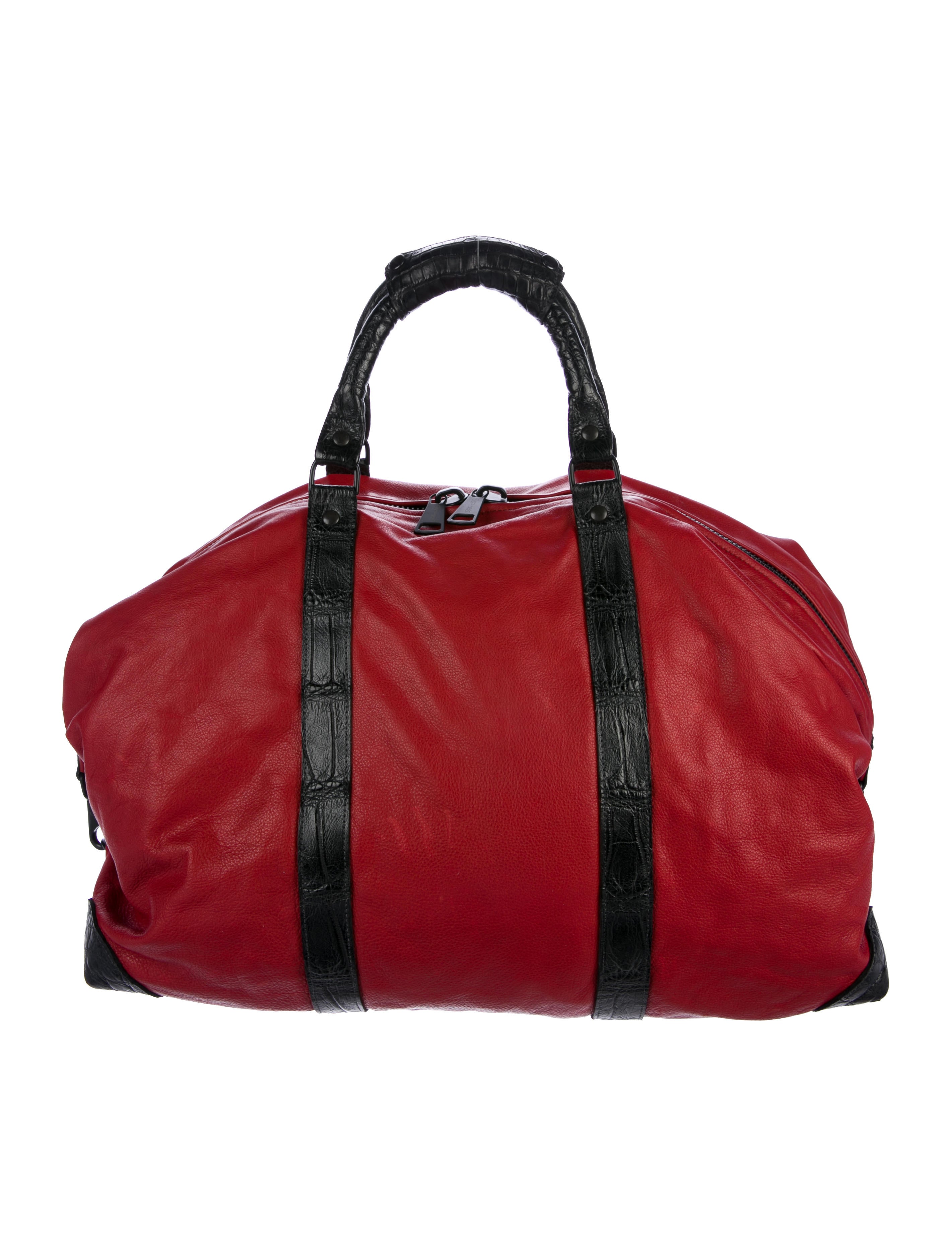 Felio Siby Alligator-Trimmed Jester Weekender - Red Weekenders, Bags ...