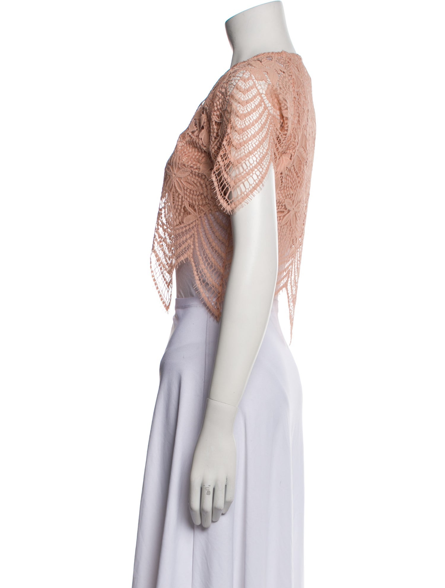 Lisa Maree Square Neckline Short Sleeve Crop Top - Pink Tops, Clothing ...