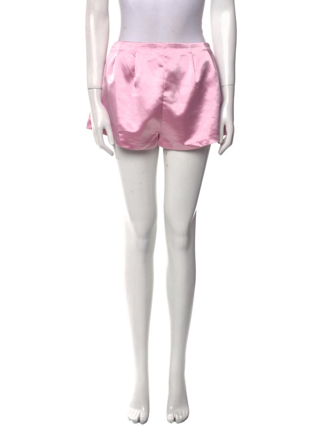 See by Chloé High-Rise Mini Shorts - Brown, 12.5" Rise Shorts, Clothing ...