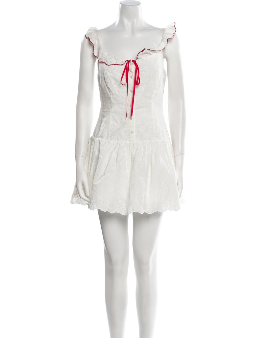 For Love & Lemons Square Neckline Mini Dress - White Dresses, Clothing ...
