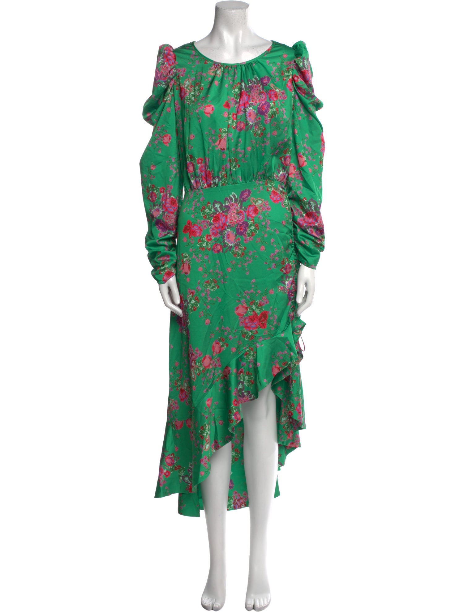 For Love & Lemons Floral Print Long Dress w/ Tags - Green Dresses ...