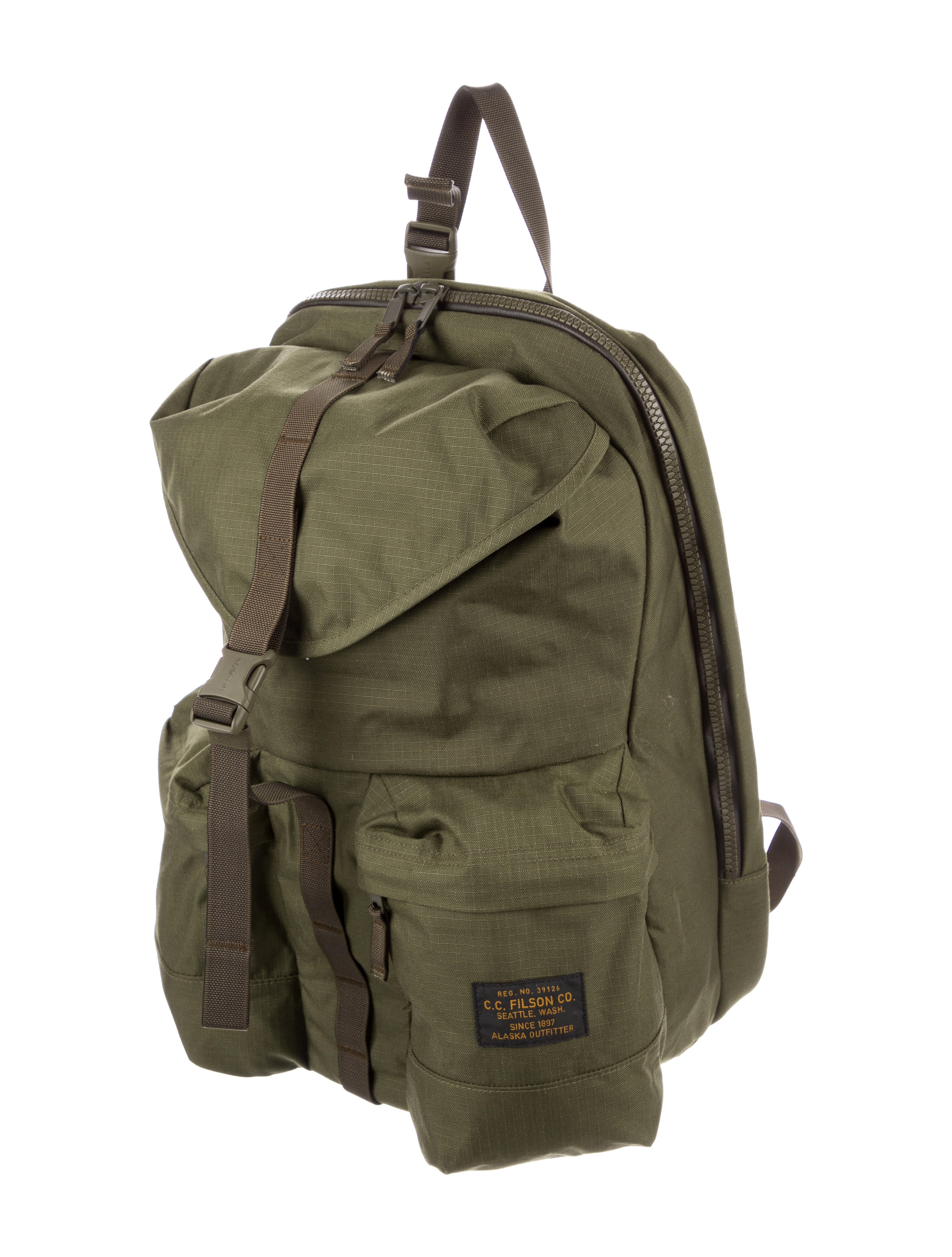 Filson Oversized Canvas Backpack - Green Backpacks, Bags - WFLSN22328 ...