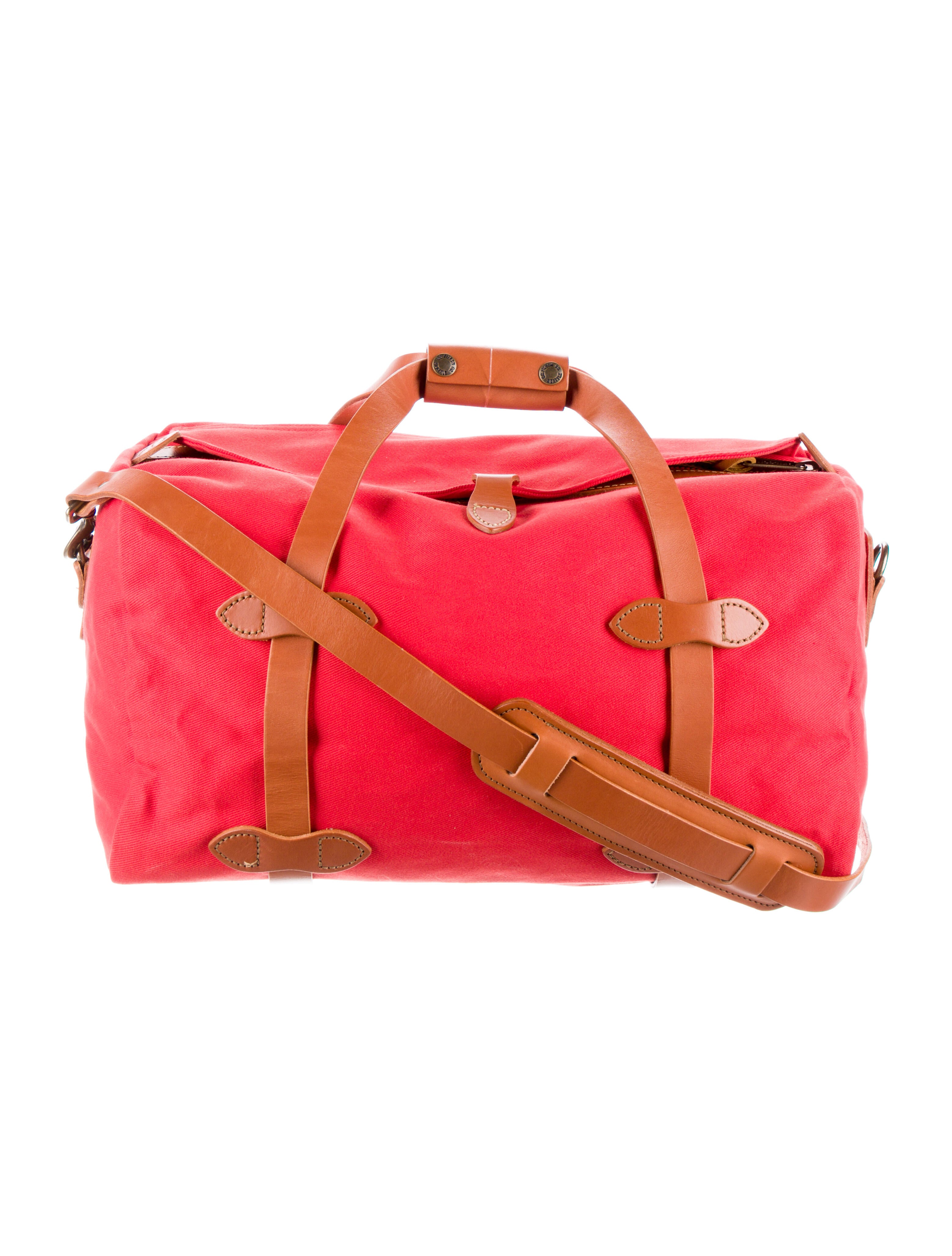 Filson Canvas Leather Trim Weekender Bag - Red Weekenders, Bags ...