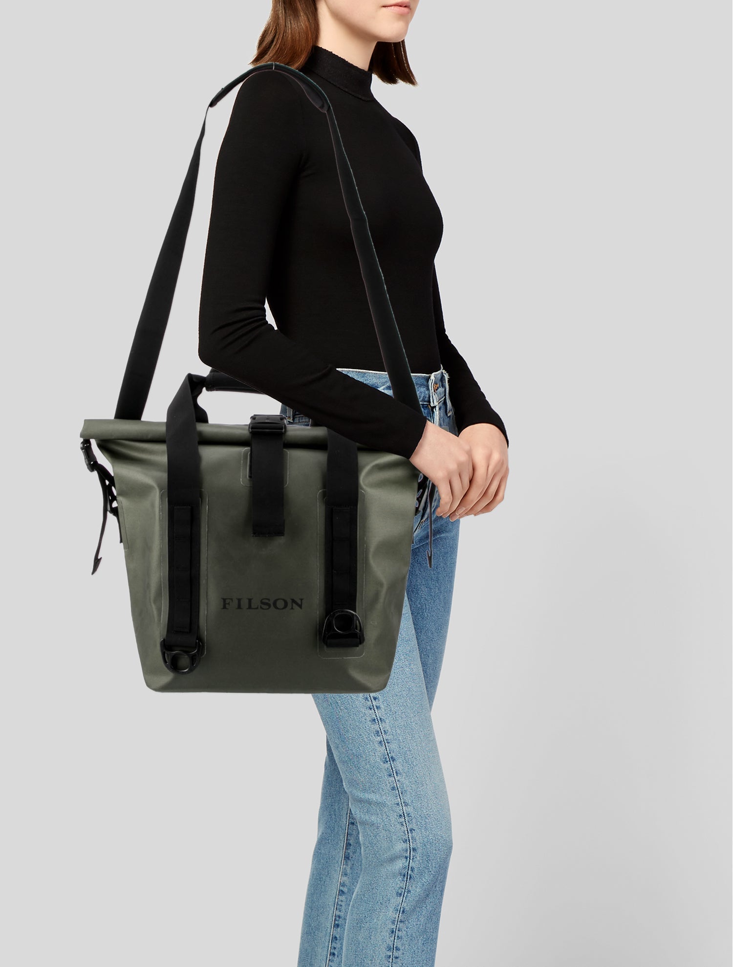 Filson Coated Nylon Tote - Green Messenger Bags, Bags - WFLSN23246 ...