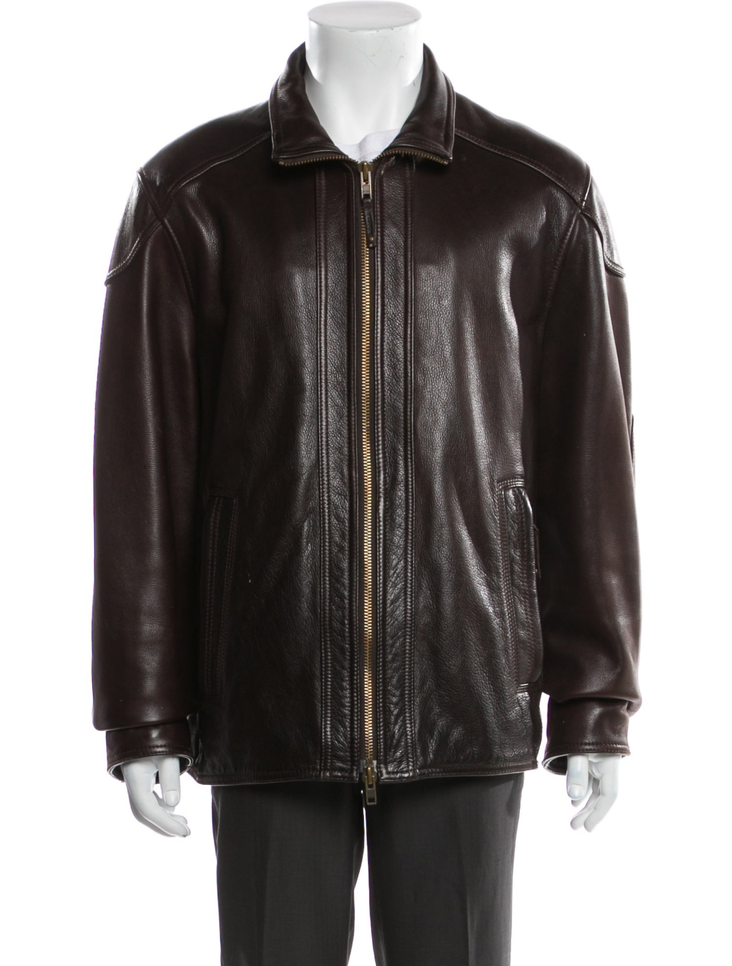 Filson Leather Moto Jacket - Brown Outerwear, Clothing - WFLSN23316 ...