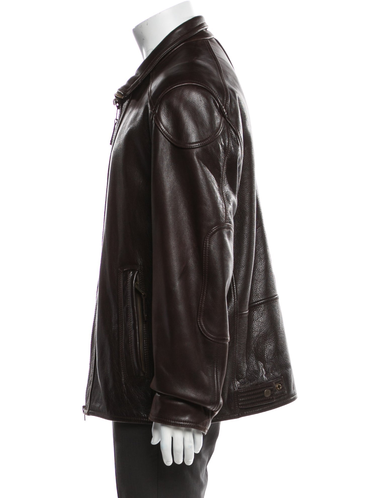 Filson Leather Moto Jacket - Brown Outerwear, Clothing - WFLSN23316 ...