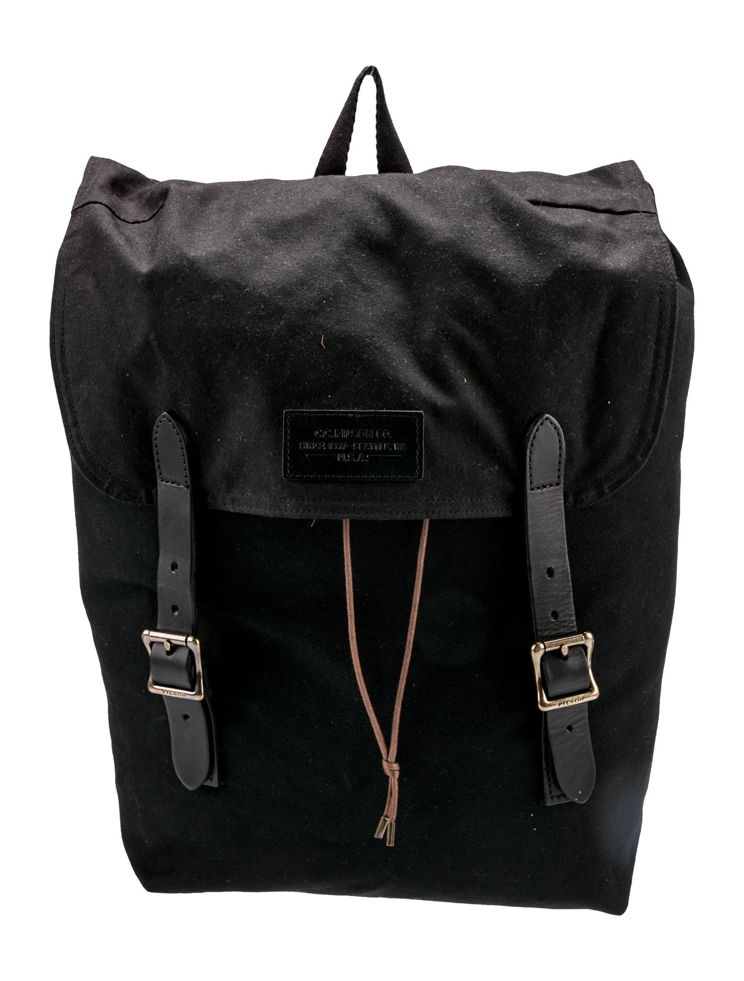 Filson Canvas Rucksack - Black Backpacks, Bags - WFLSN23504 | The RealReal