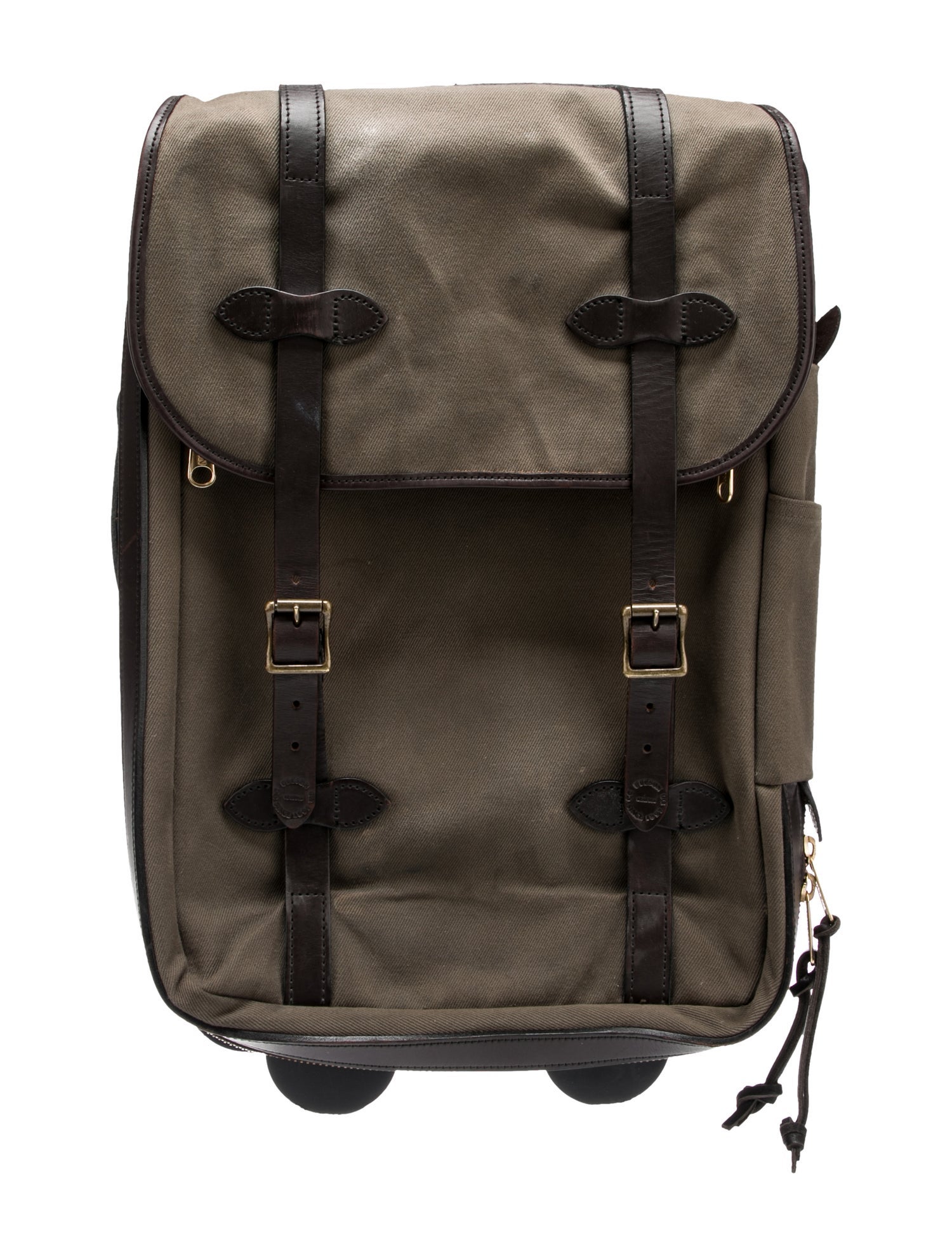 Filson Leather Trimmed Canvas Luggage and Travel Bag - Brown Luggage ...