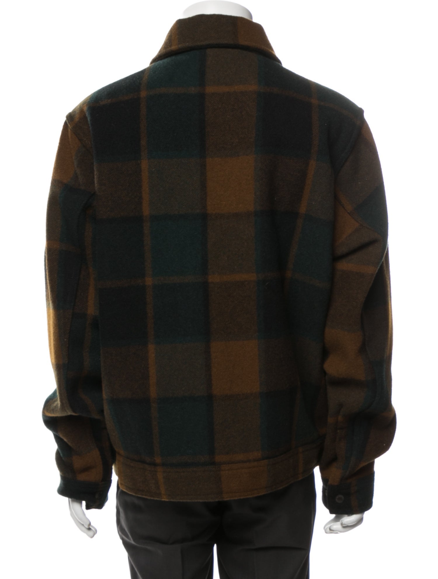 Filson Wool Plaid Print Trucker Jacket - Blue Outerwear, Clothing ...