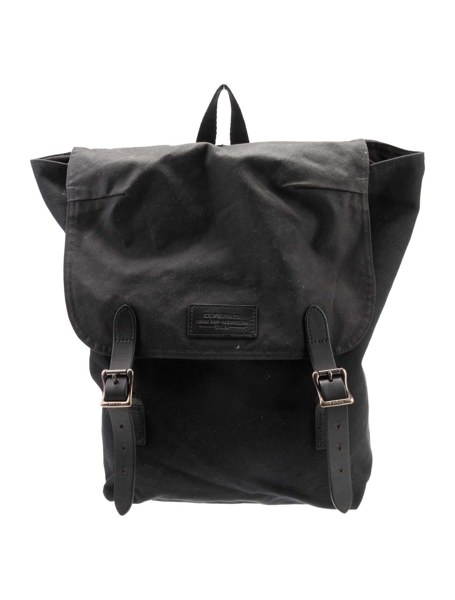 Filson Canvas Backpack - Black Backpacks, Bags - WFLSN24194 | The RealReal