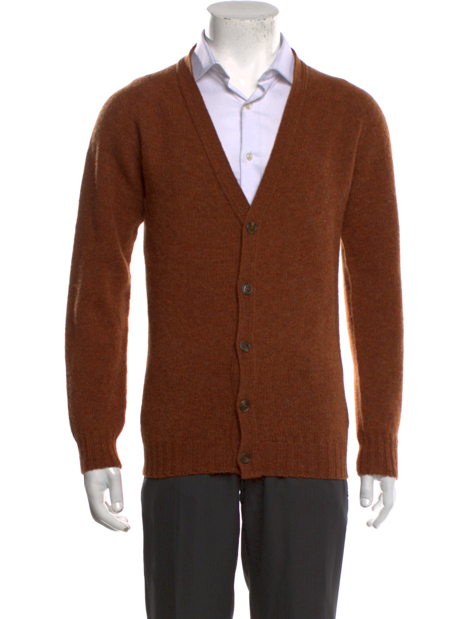 Filson Wool V-Neck Cardigan - Orange Sweaters, Clothing - WFLSN24469 ...