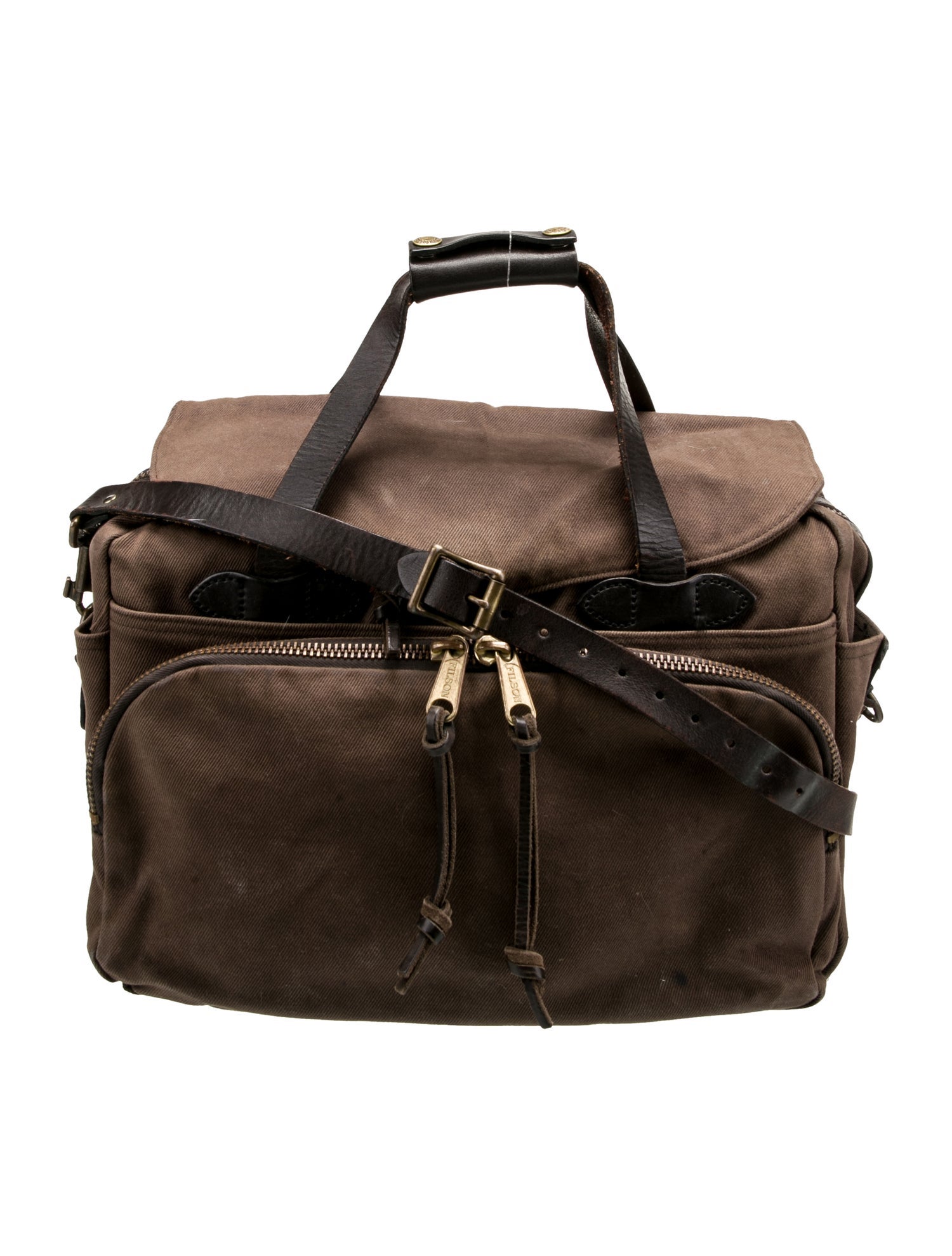 Filson Canvas Briefcase - Brown Messenger Bags, Bags - WFLSN24560 | The ...