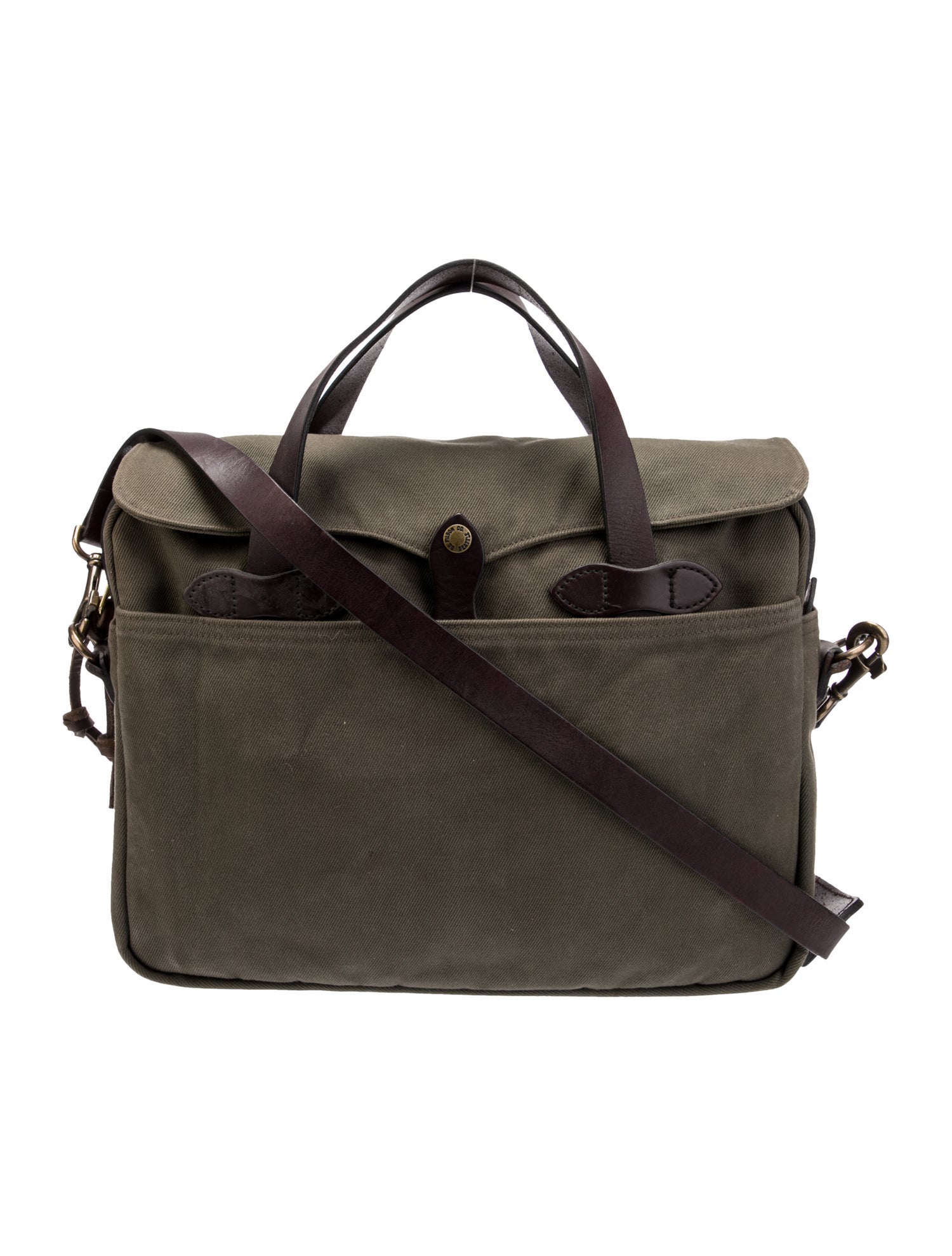 Filson Canvas Messenger Bag - Green Messenger Bags, Bags - WFLSN24765 ...