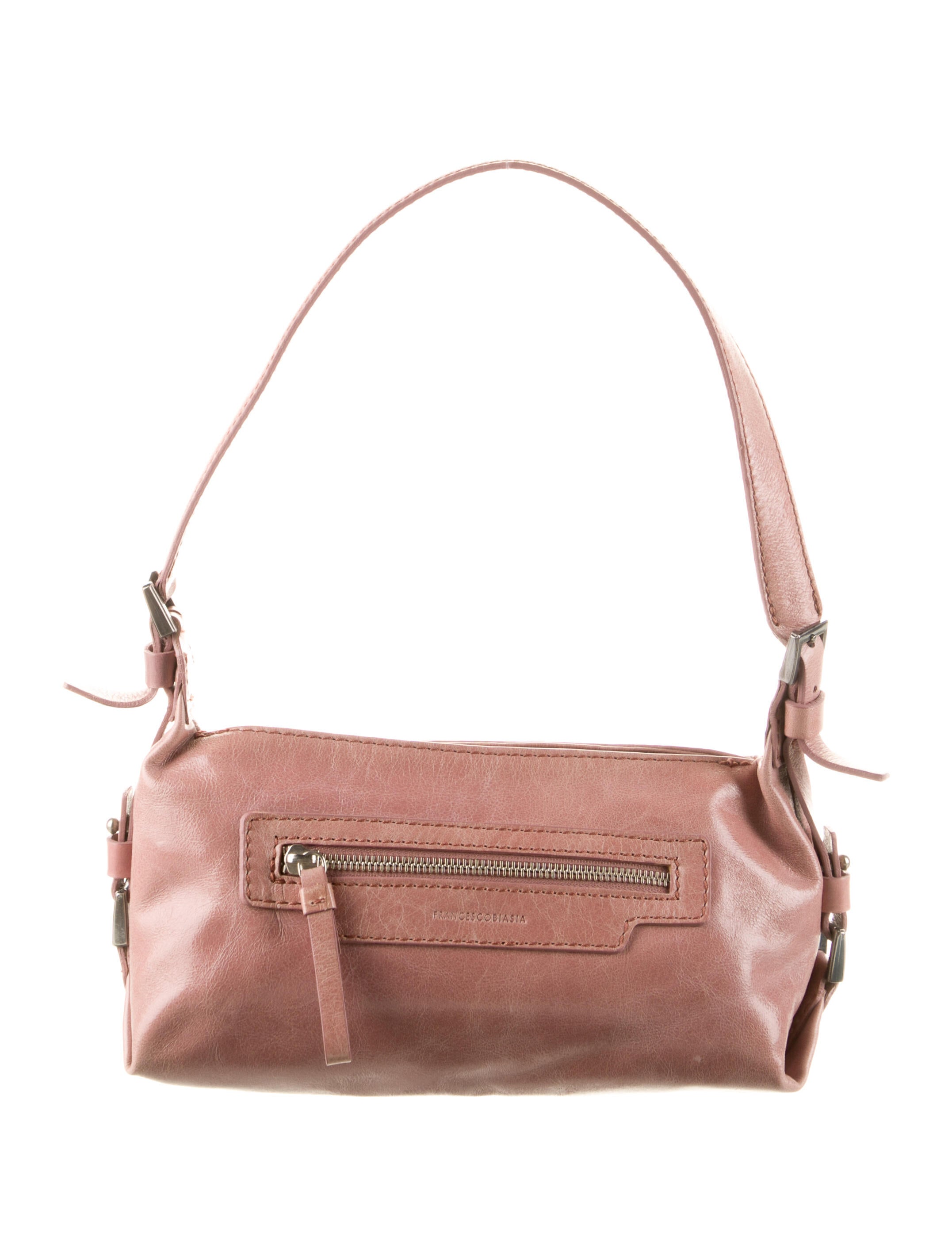 Francesco Biasia Leather Shoulder Bag - Pink Shoulder Bags, Handbags ...