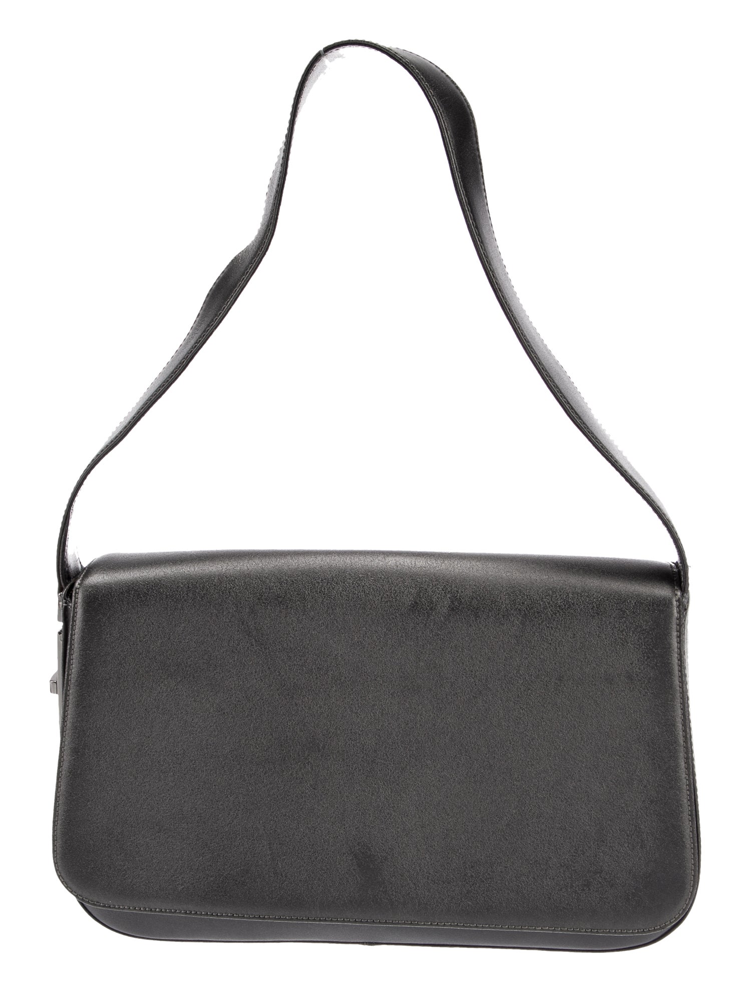 Francesco Biasia Leather Shoulder Bag - Grey Shoulder Bags, Handbags ...