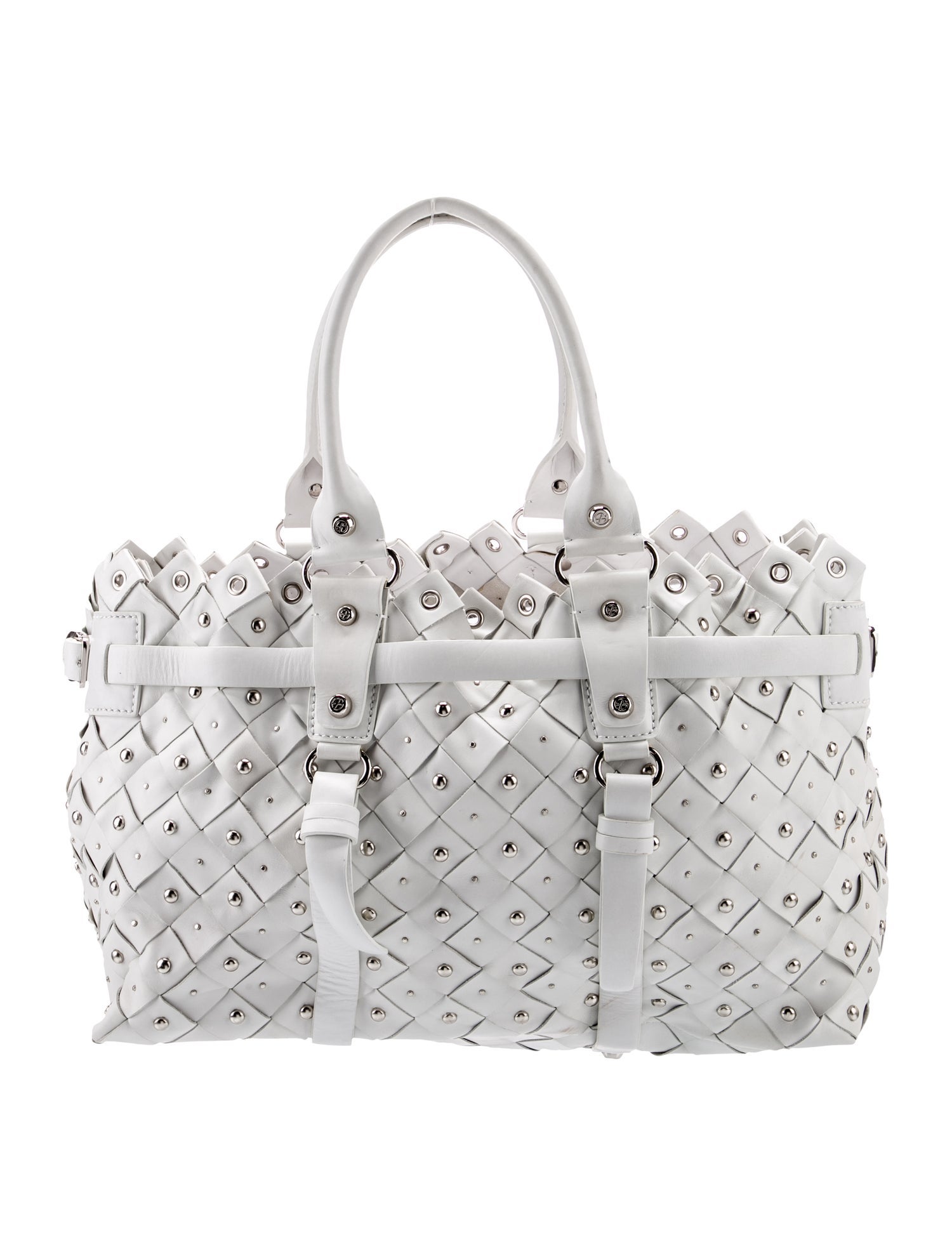 Francesco Biasia Leather Weekender Bag - White Totes, Handbags ...