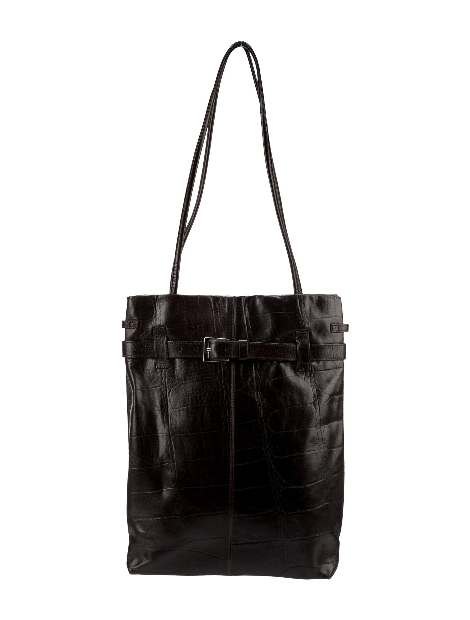 Falor Embossed Shoulder Bag - Brown Shoulder Bags, Handbags ...