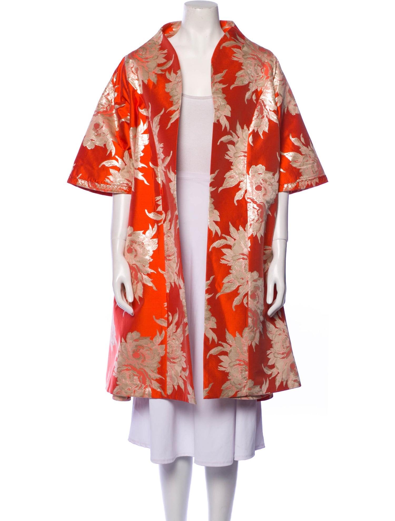 Frances Valentine Floral Print Coat - Metallic Coats, Clothing ...