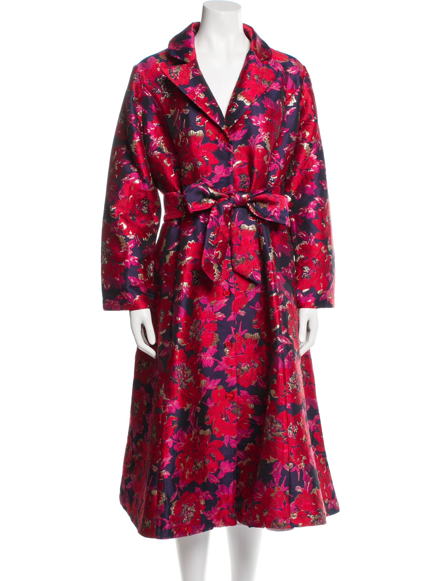Frances Valentine Printed Coat - Red Coats, Clothing - WFRAV24966 | The ...