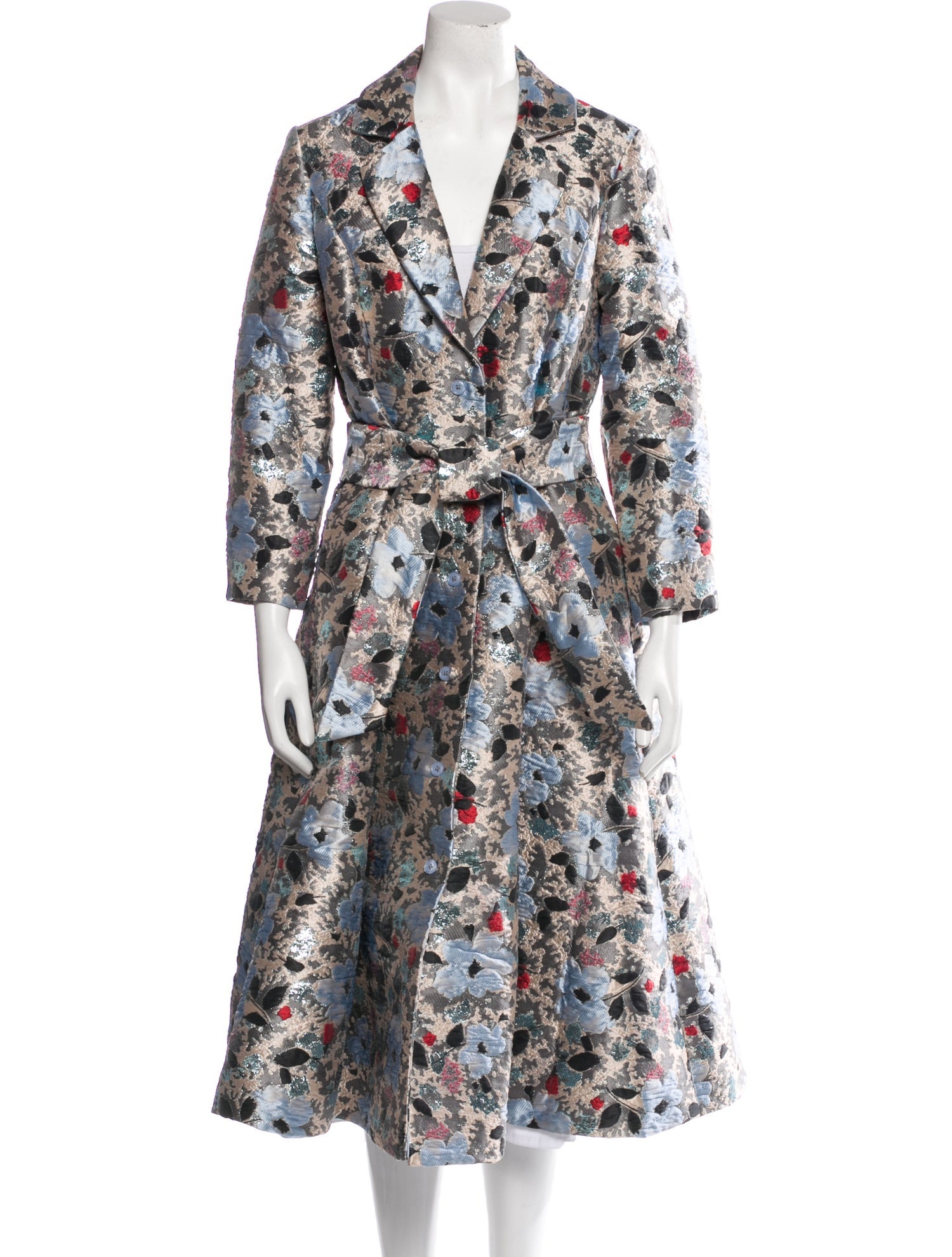 Frances Valentine Floral Print Coat - Green Coats, Clothing ...